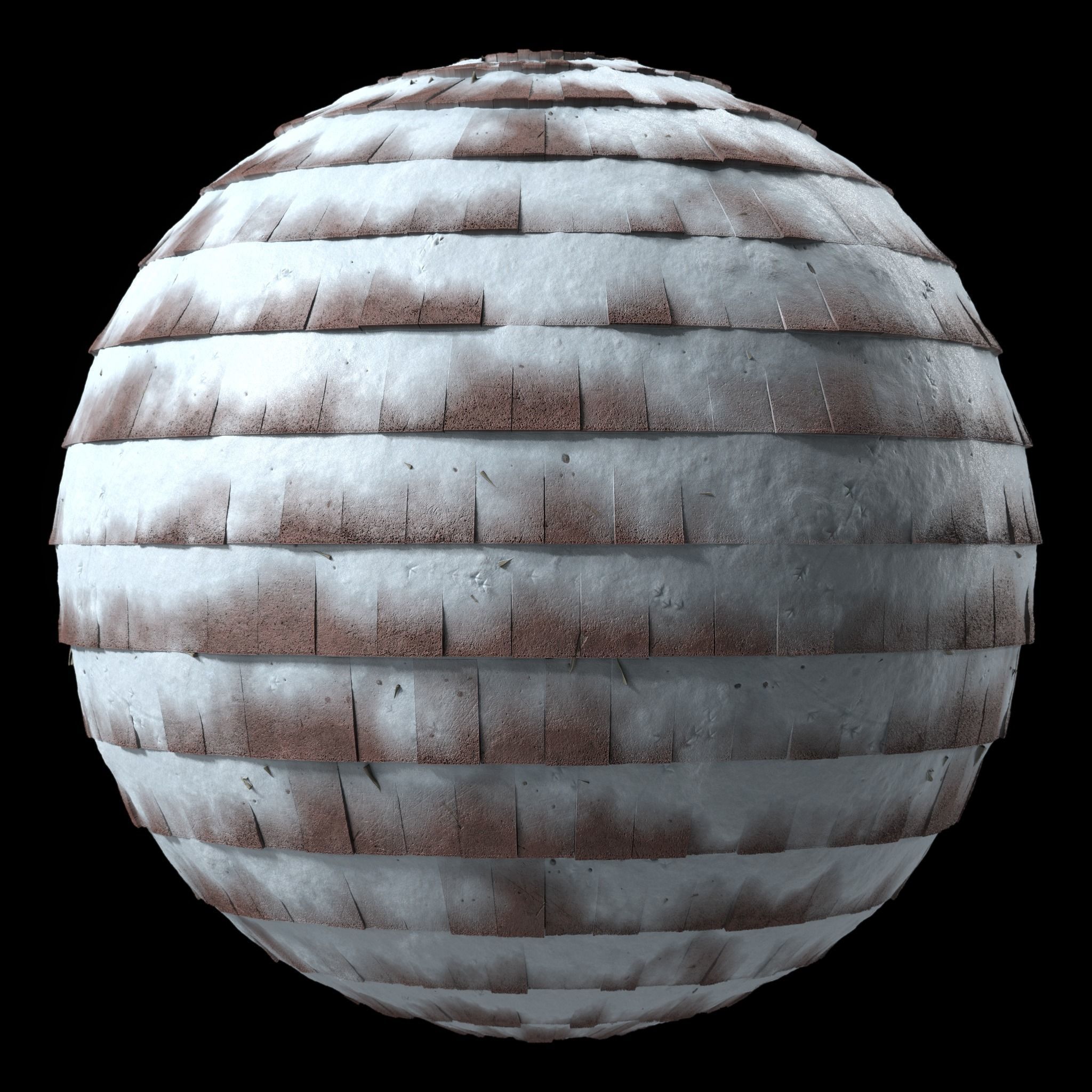 Texture Roof Tile Materials 103- Snow Concrete Roofing - Seamless Pbr ...