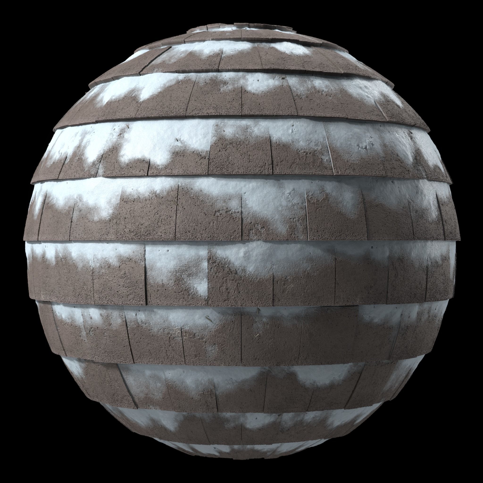 Texture Roof Tile Materials 103- Snow Concrete Roofing - Seamless Pbr ...