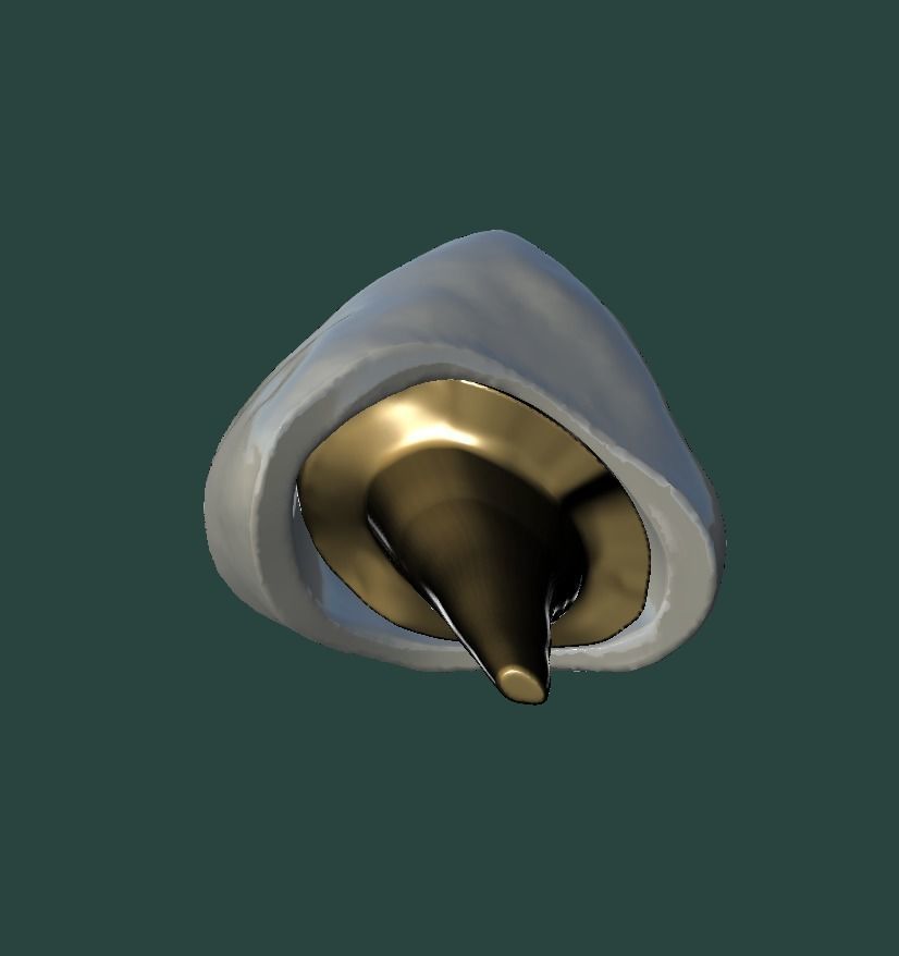 Canine root post core and crown 3D model 3D printable | CGTrader