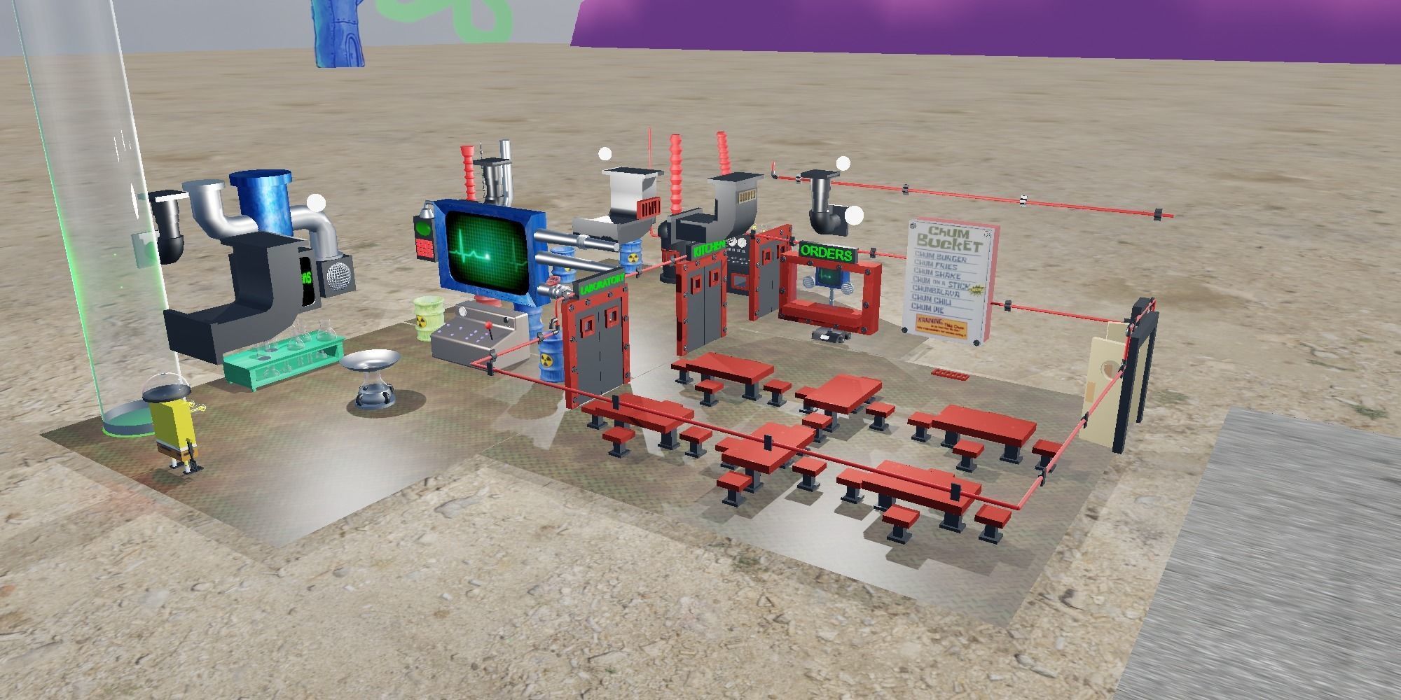 Chum Bucket Complete Rooms 3D model | CGTrader