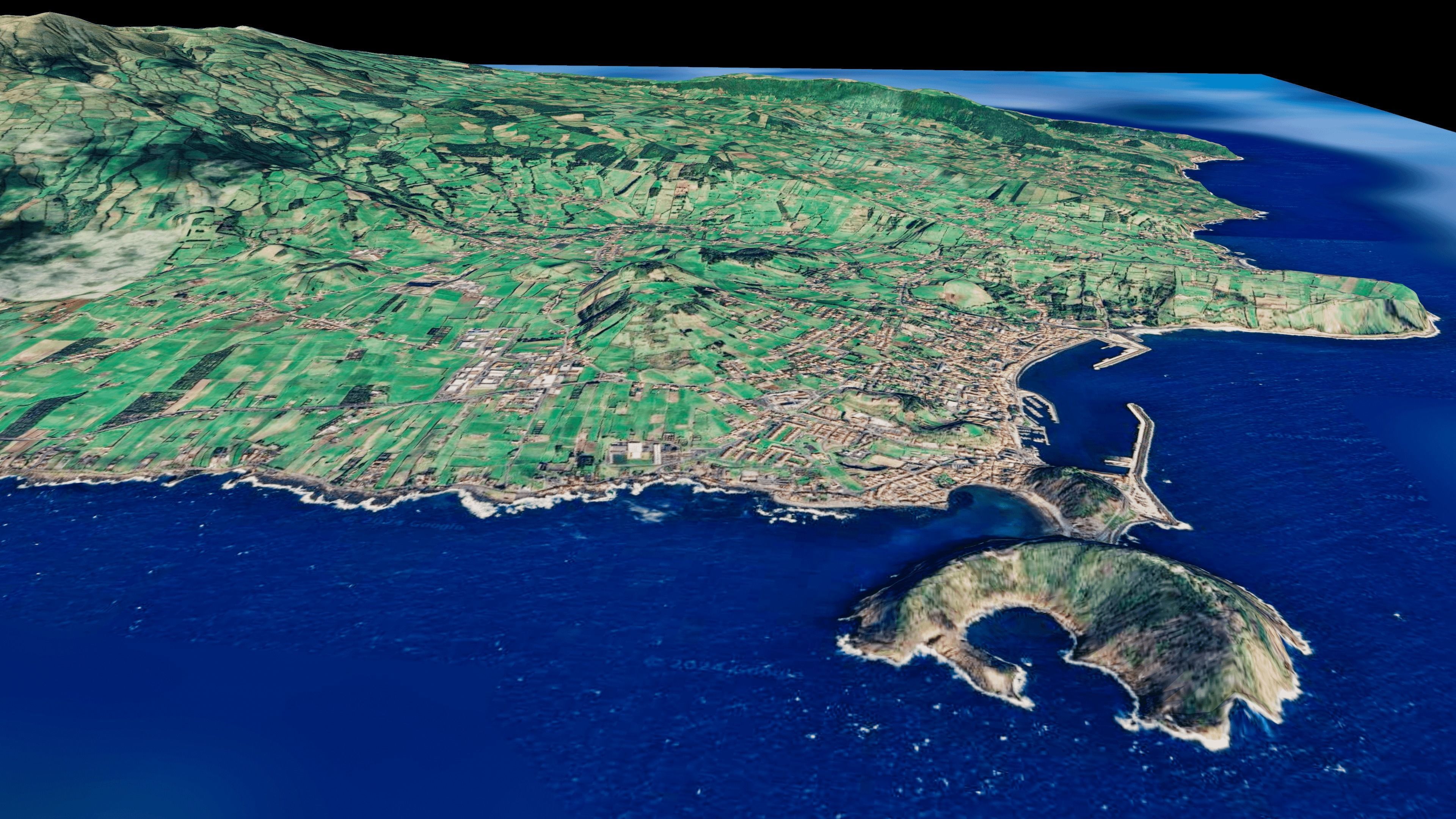 Faial island 3d model terrain 3D model | CGTrader