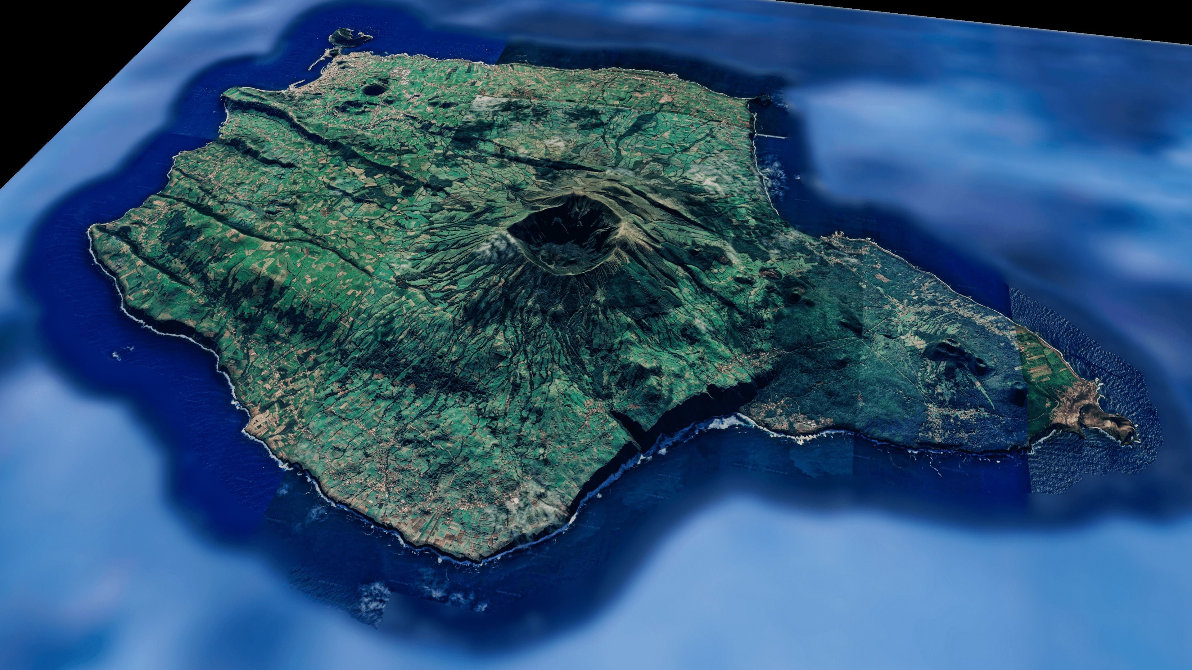 Faial island 3d model terrain 3D model | CGTrader