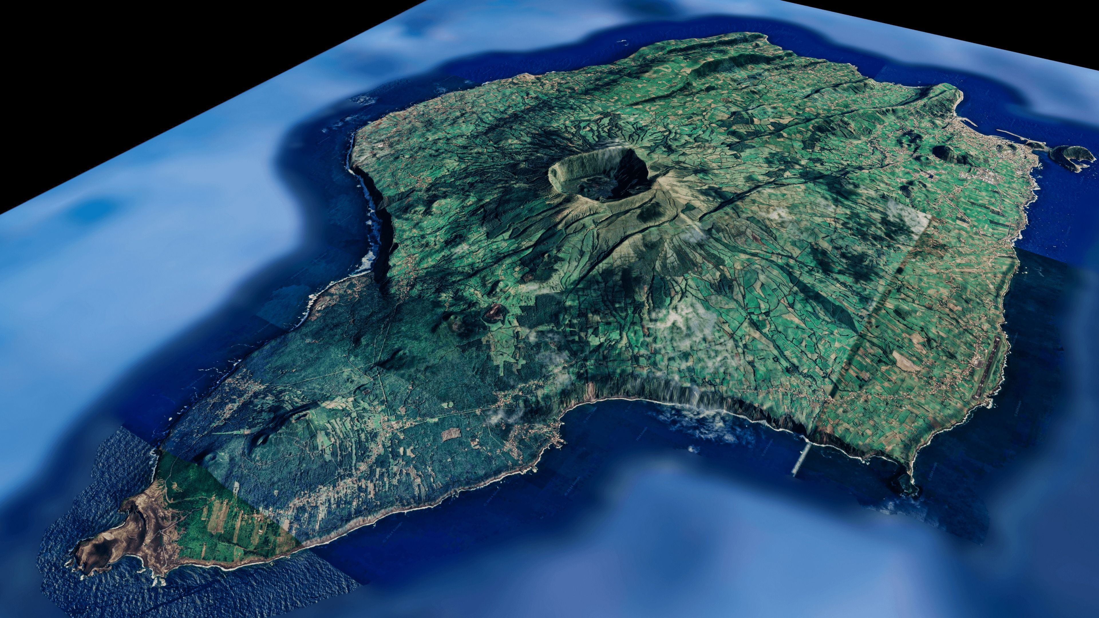 Faial island 3d model terrain 3D model | CGTrader