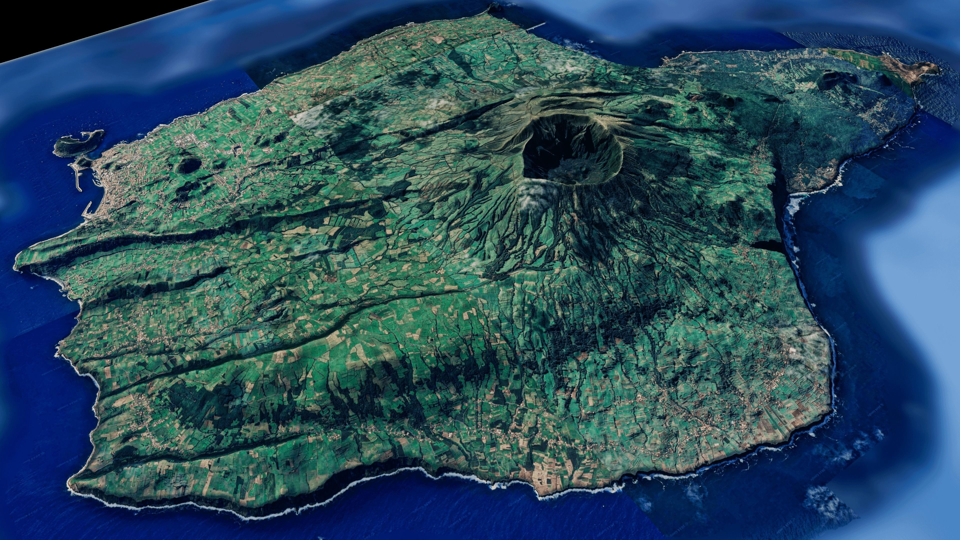 Faial island 3d model terrain 3D model | CGTrader