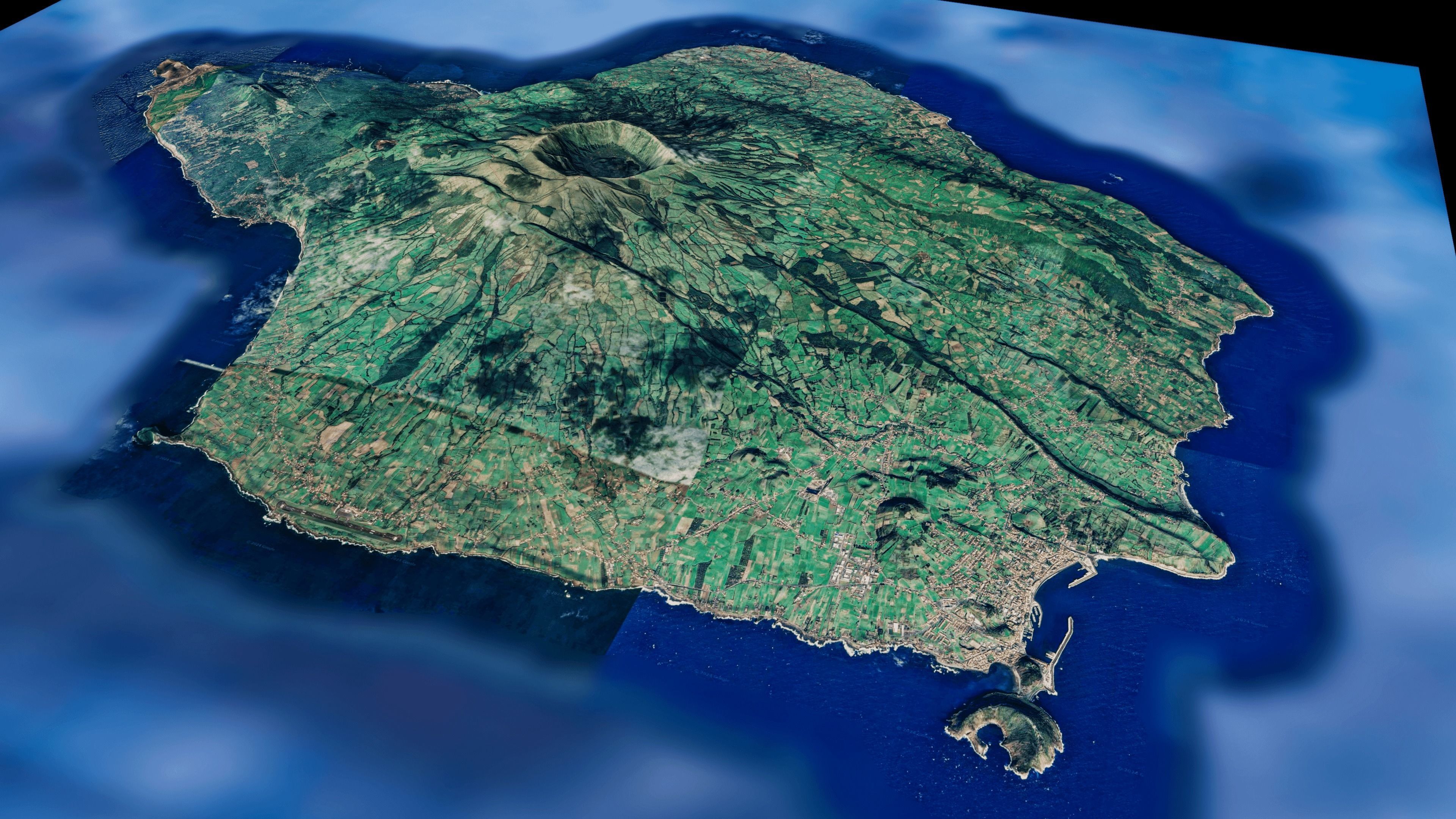 Faial island 3d model terrain 3D model | CGTrader