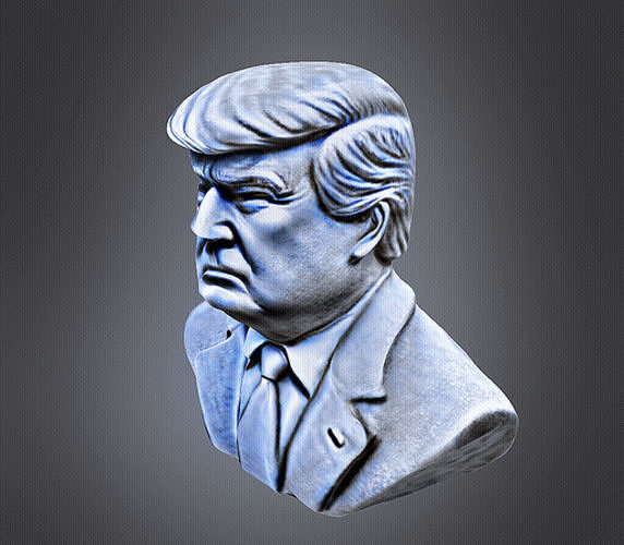 Trump bust 3D model 3D printable | CGTrader