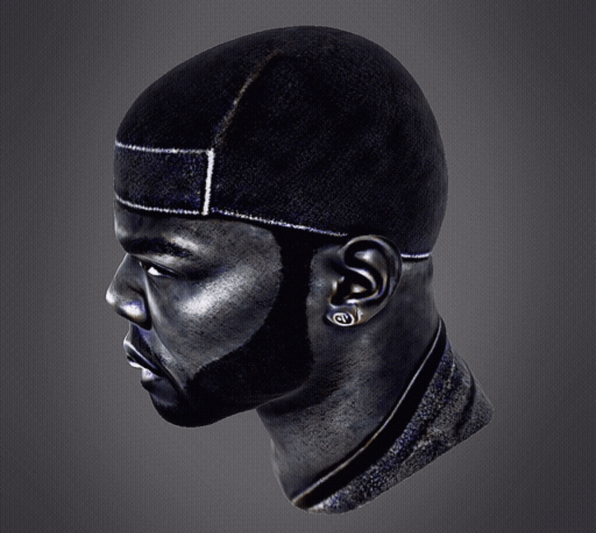 50 cent bust 3D model 3D printable | CGTrader