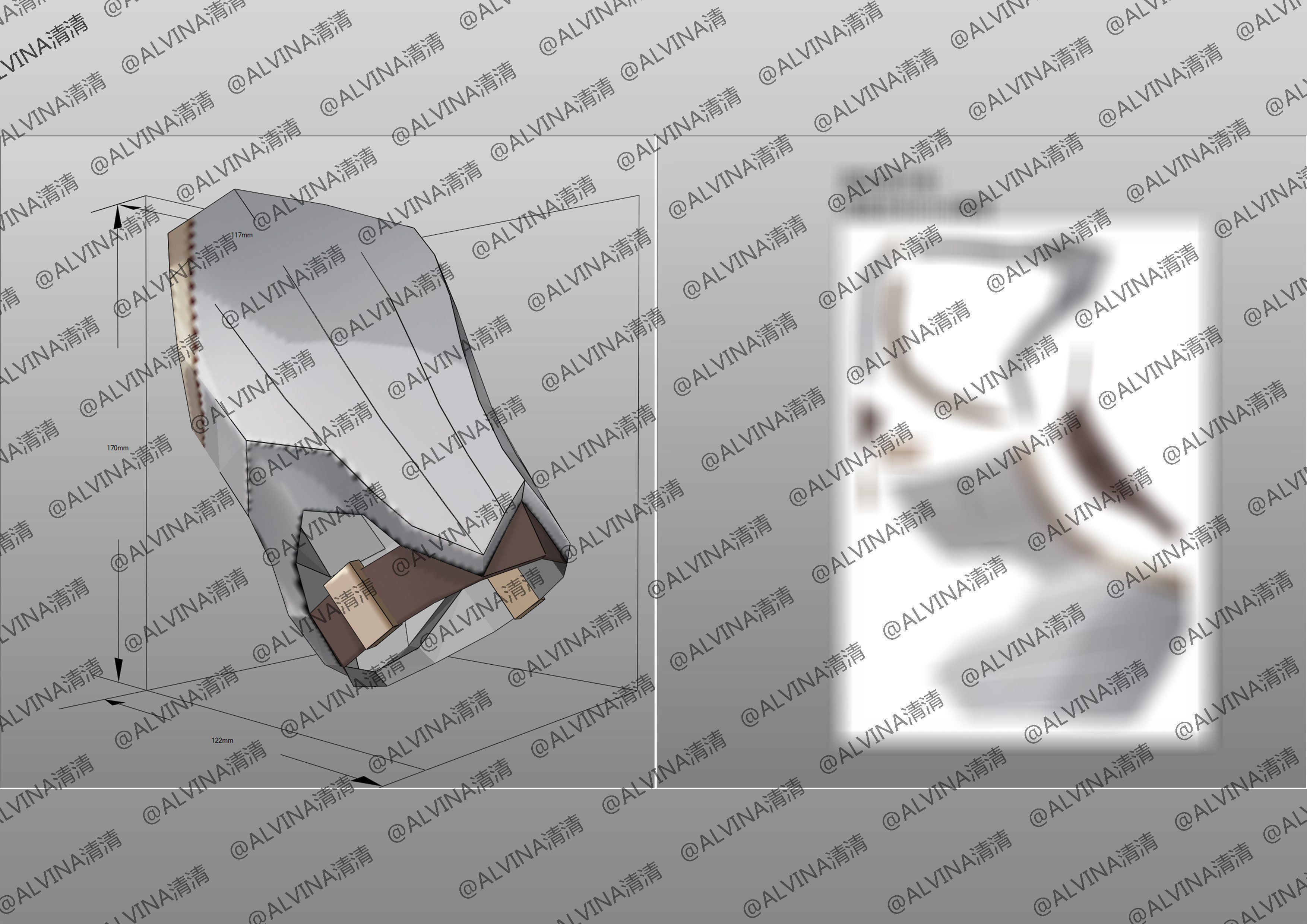 3D model Honkai Star Rail Argenti Armor - DIY Cosplay Pepakura Foam VR ...