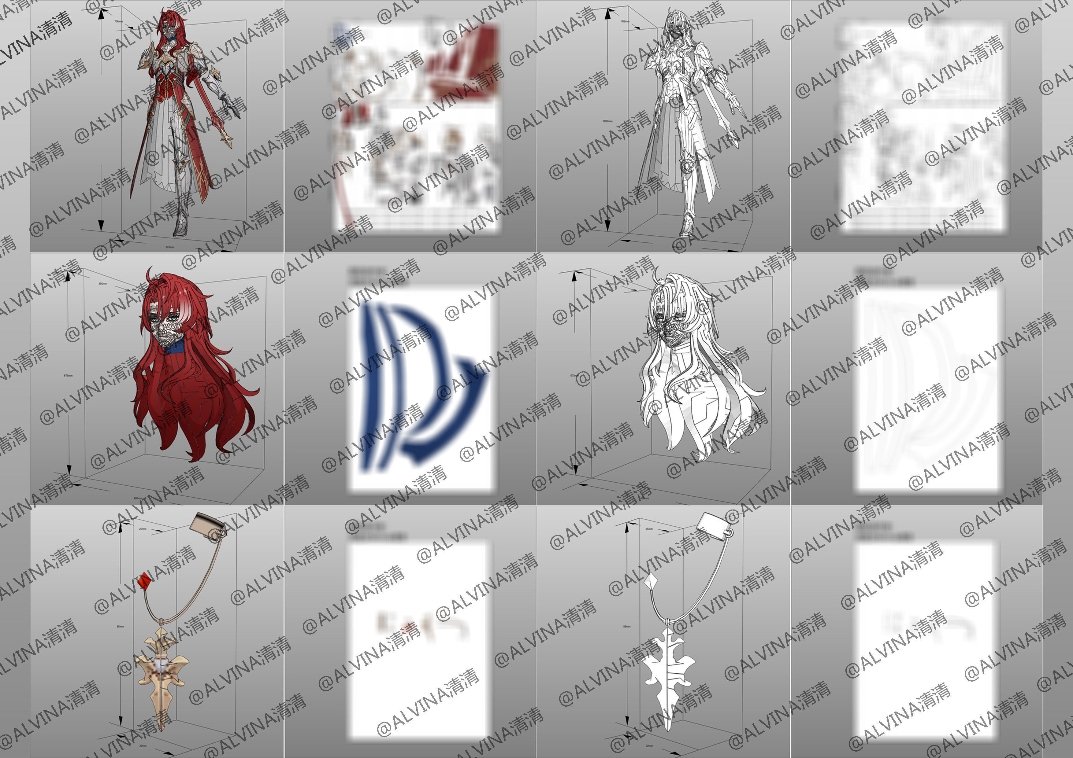 3D model Honkai Star Rail Argenti Armor - DIY Cosplay Pepakura Foam VR ...