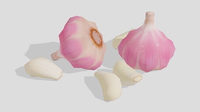 Garlic - Hand Painted 3D model | CGTrader