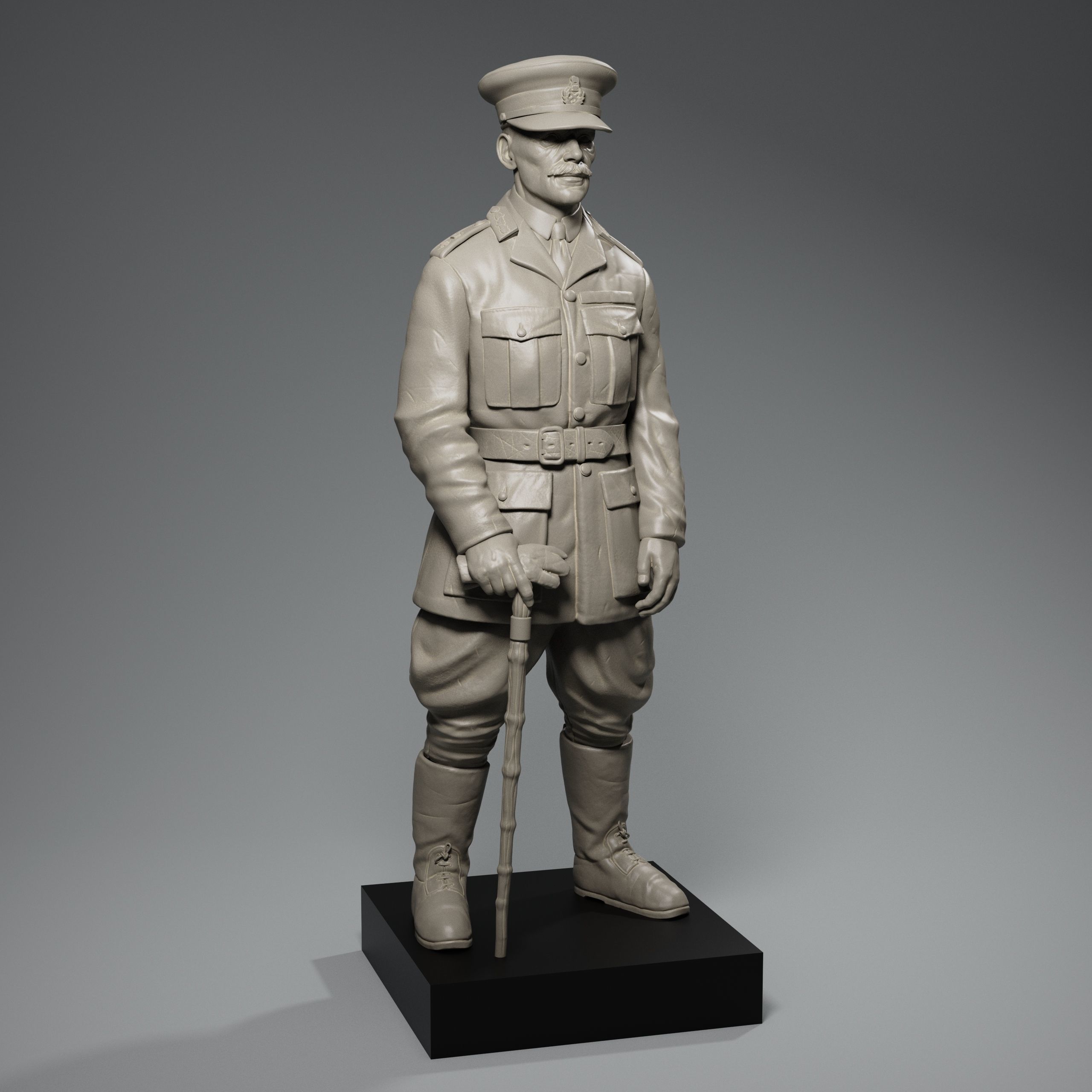 Field marshal british 3D model 3D printable | CGTrader