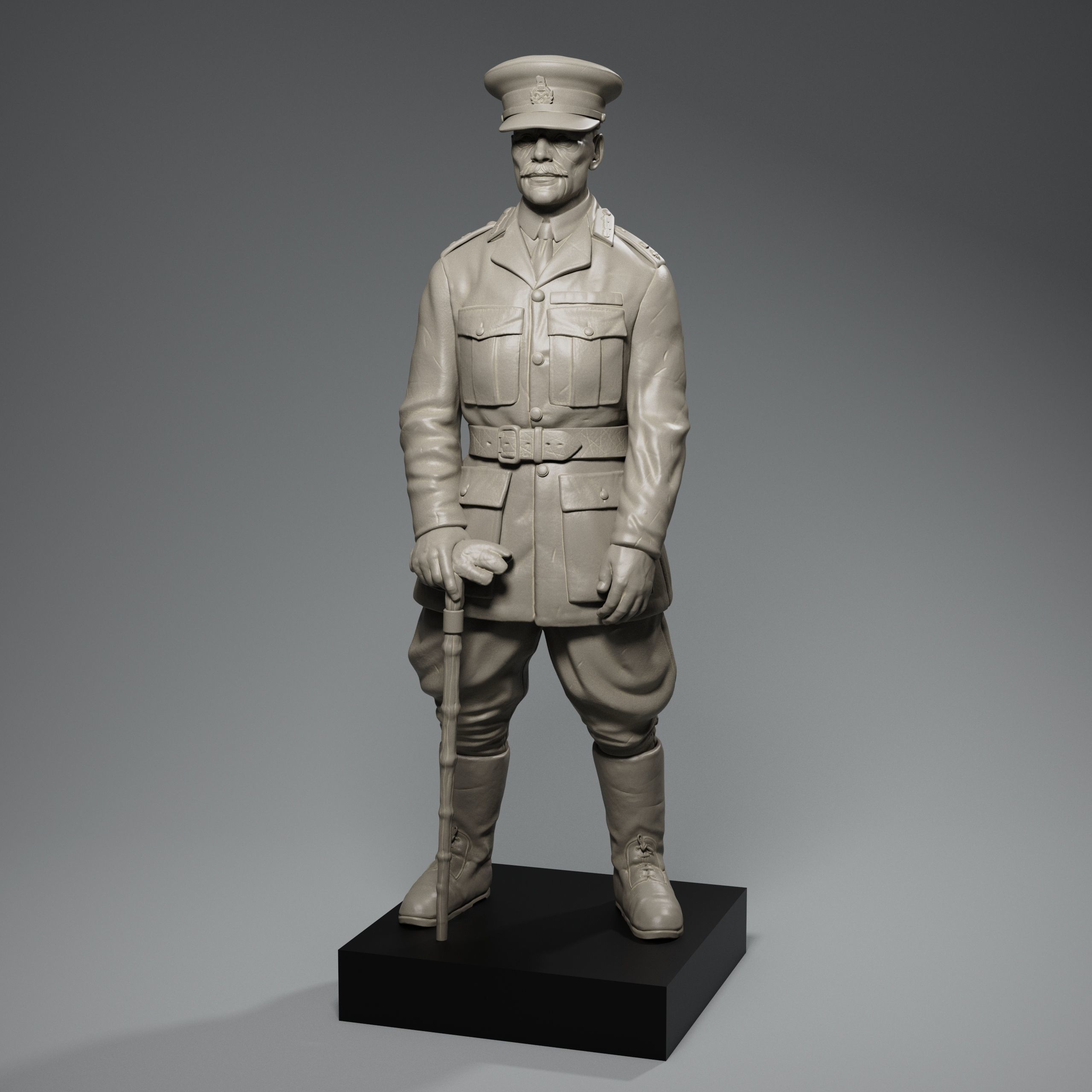 Field marshal british 3D model 3D printable | CGTrader
