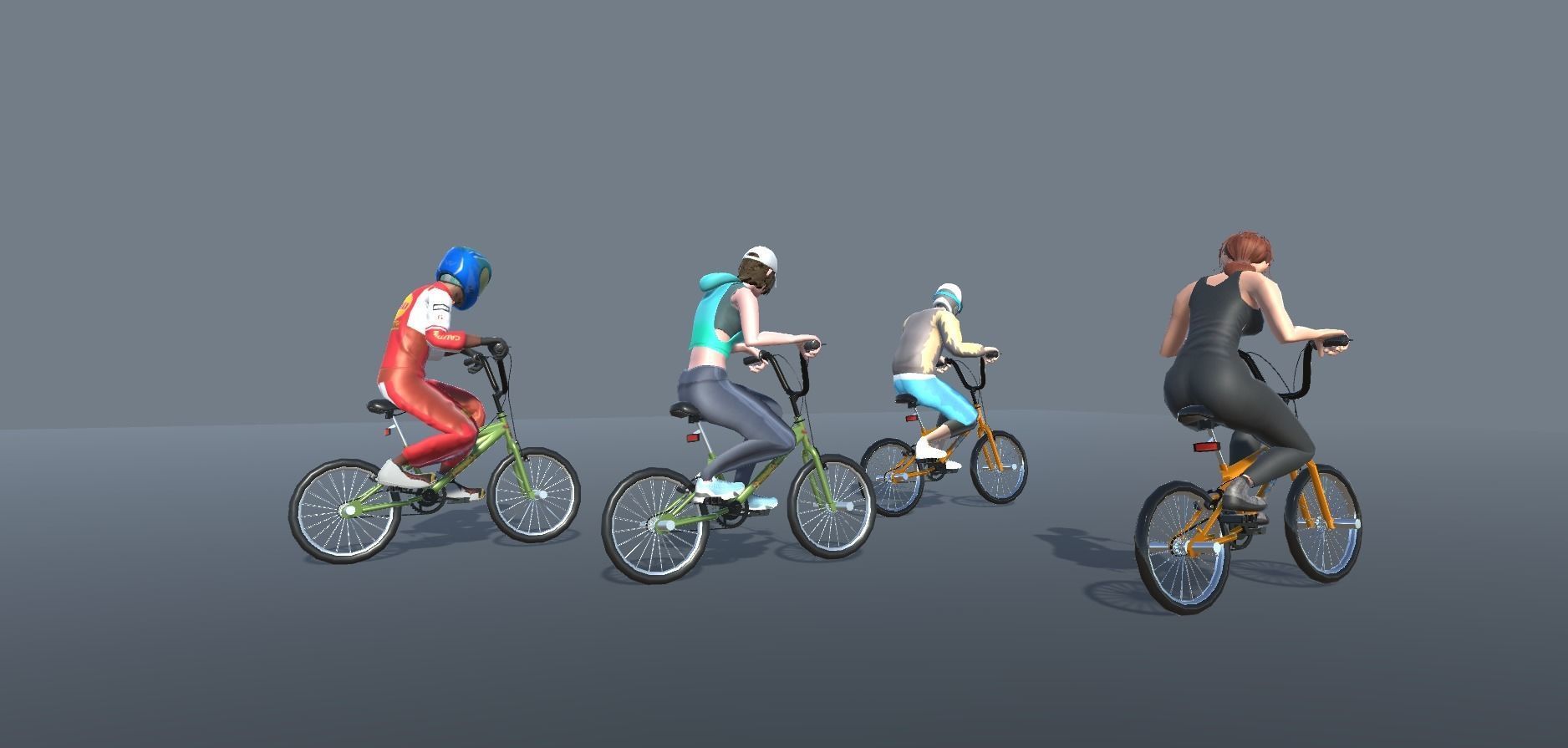 3D model BMX Bike Animations VR / AR / low-poly | CGTrader