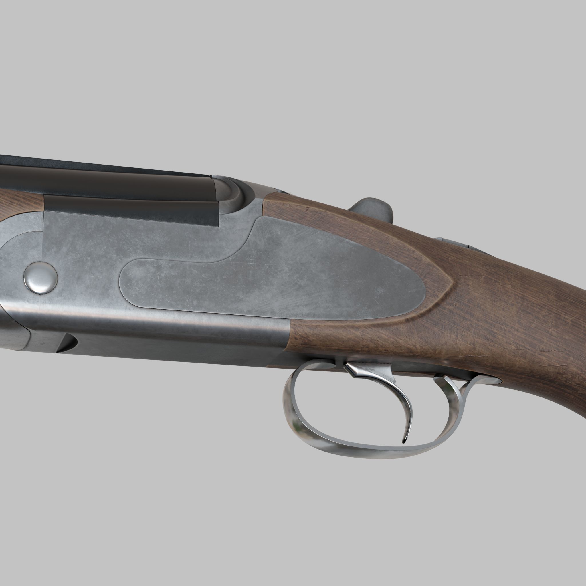 3D model Over-under Double Barreled Shotgun VR / AR / low-poly | CGTrader