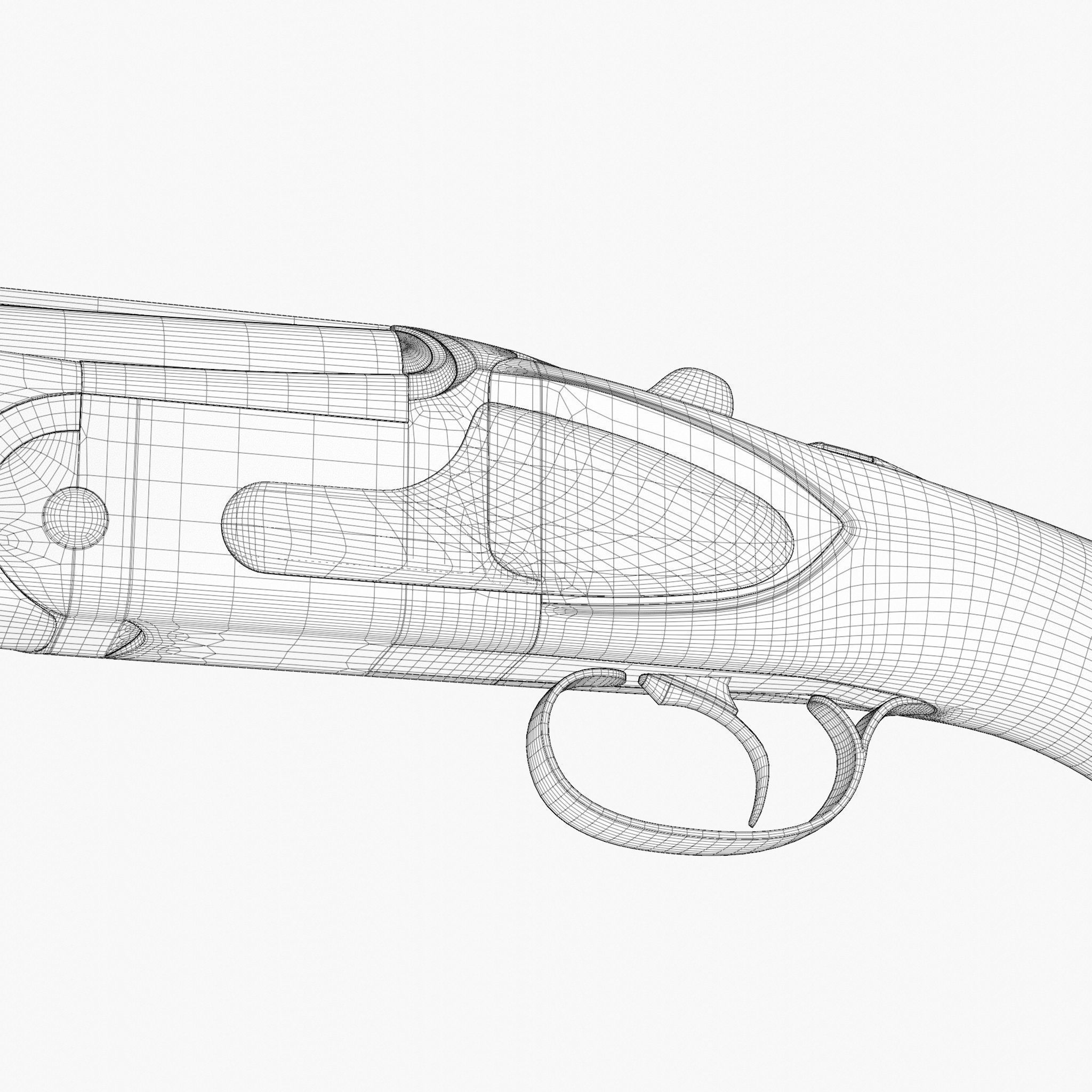3D model Over-under Double Barreled Shotgun VR / AR / low-poly | CGTrader