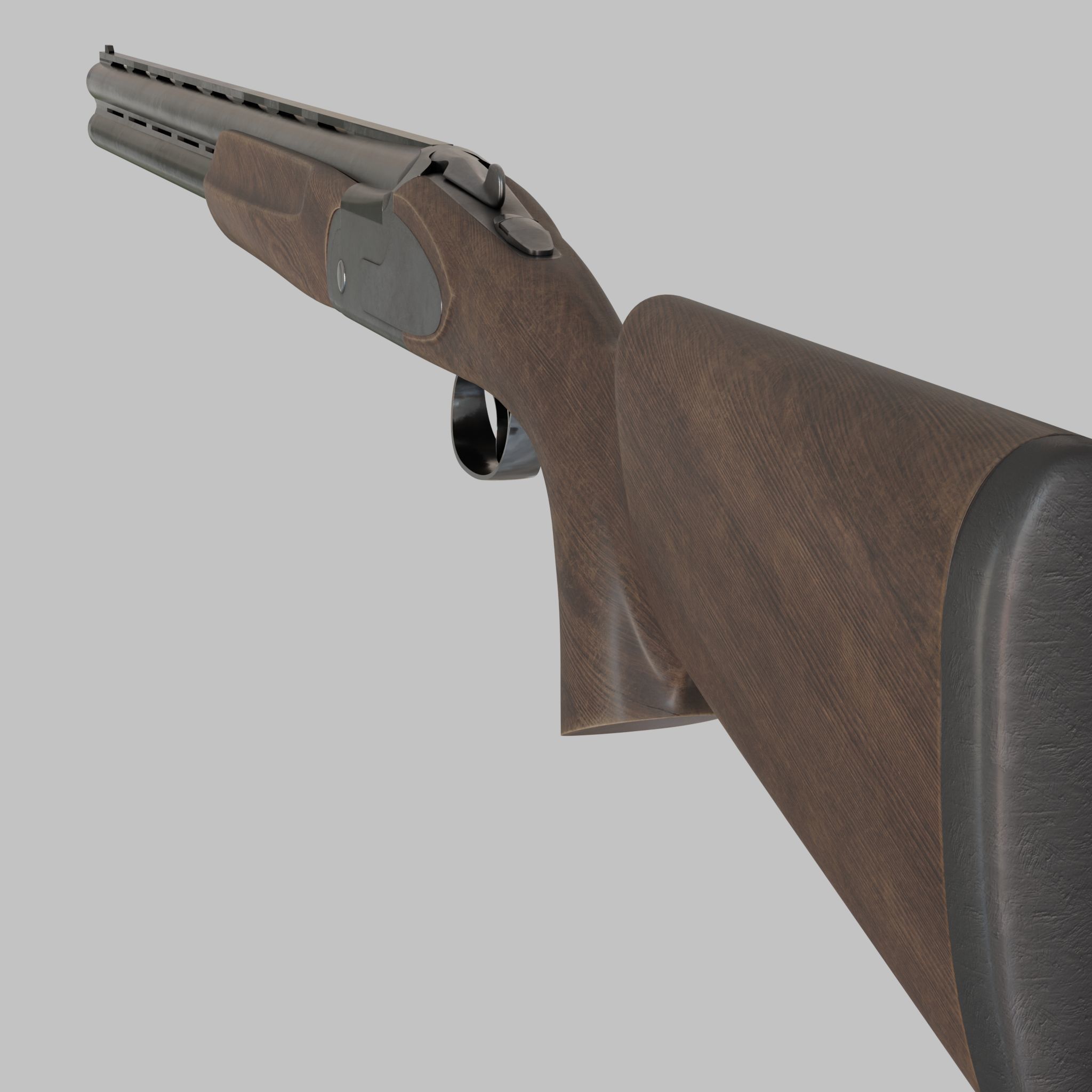 3D model Over-under Double Barreled Shotgun VR / AR / low-poly | CGTrader