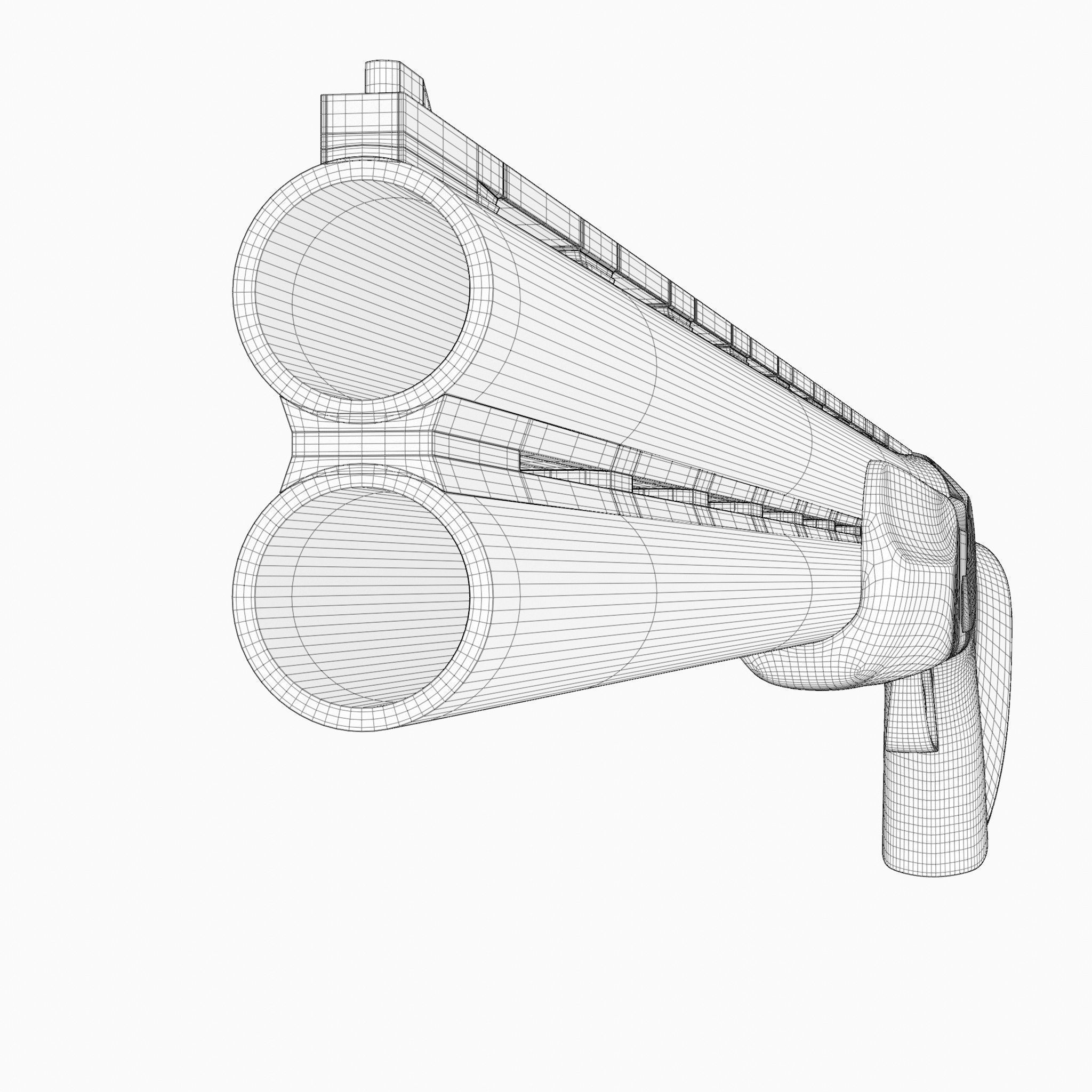 3D model Over-under Double Barreled Shotgun VR / AR / low-poly | CGTrader