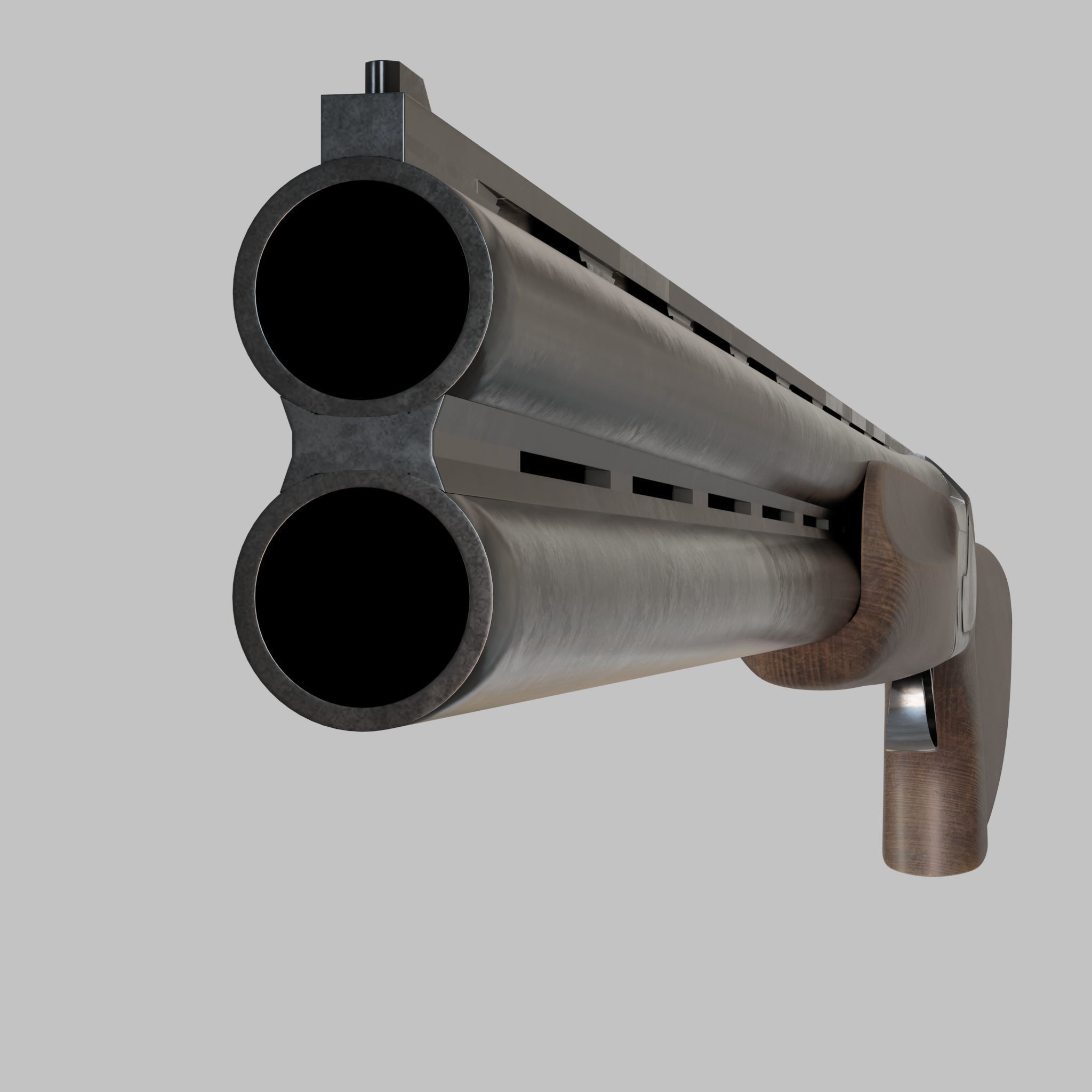 3D model Over-under Double Barreled Shotgun VR / AR / low-poly | CGTrader