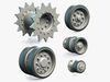 M4 Sherman Tank Wheels High-Poly 3D model | CGTrader