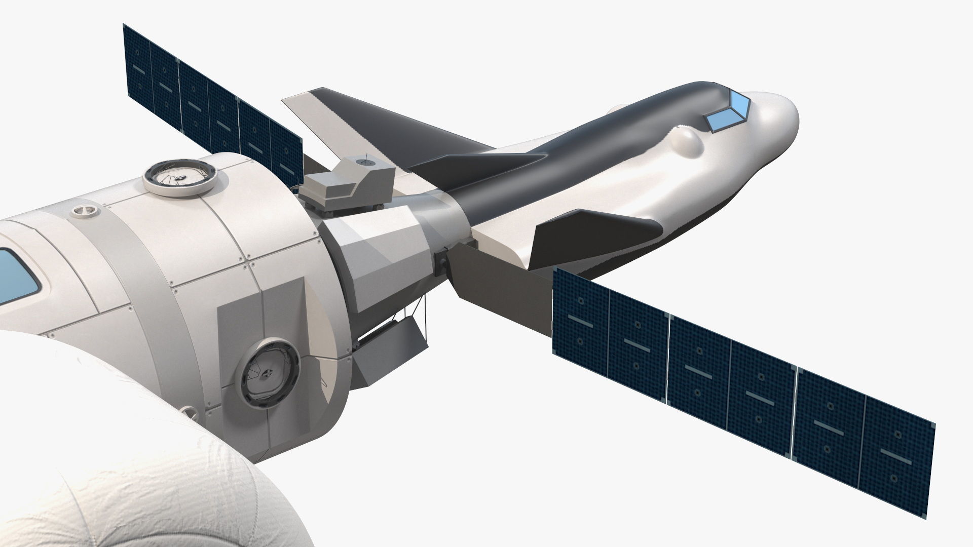 Orbital Reef Blue Origin Space Station Rigged for Cinema 4D 3D model ...