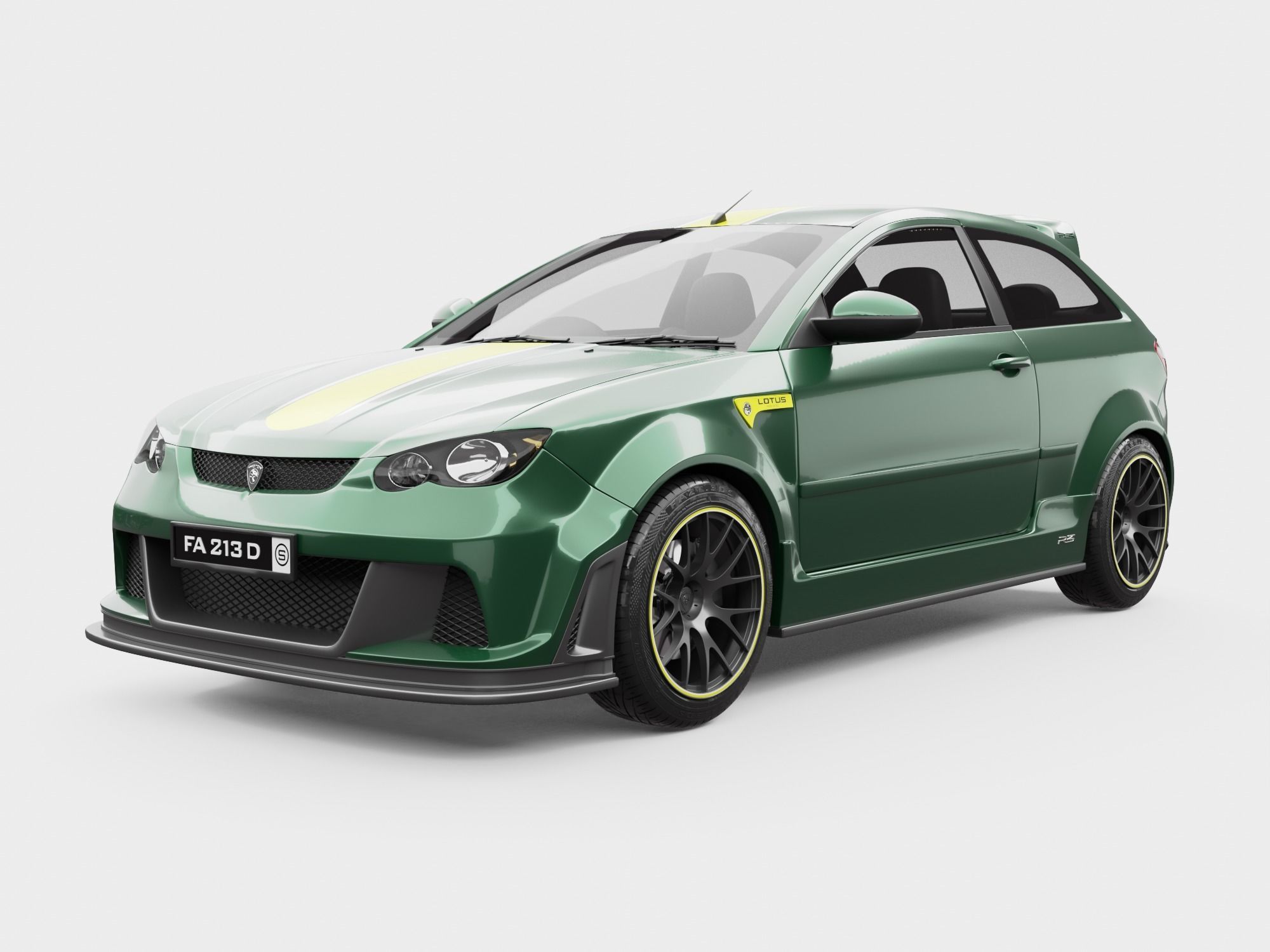 Proton Satria Neo Lotus 3D model | CGTrader