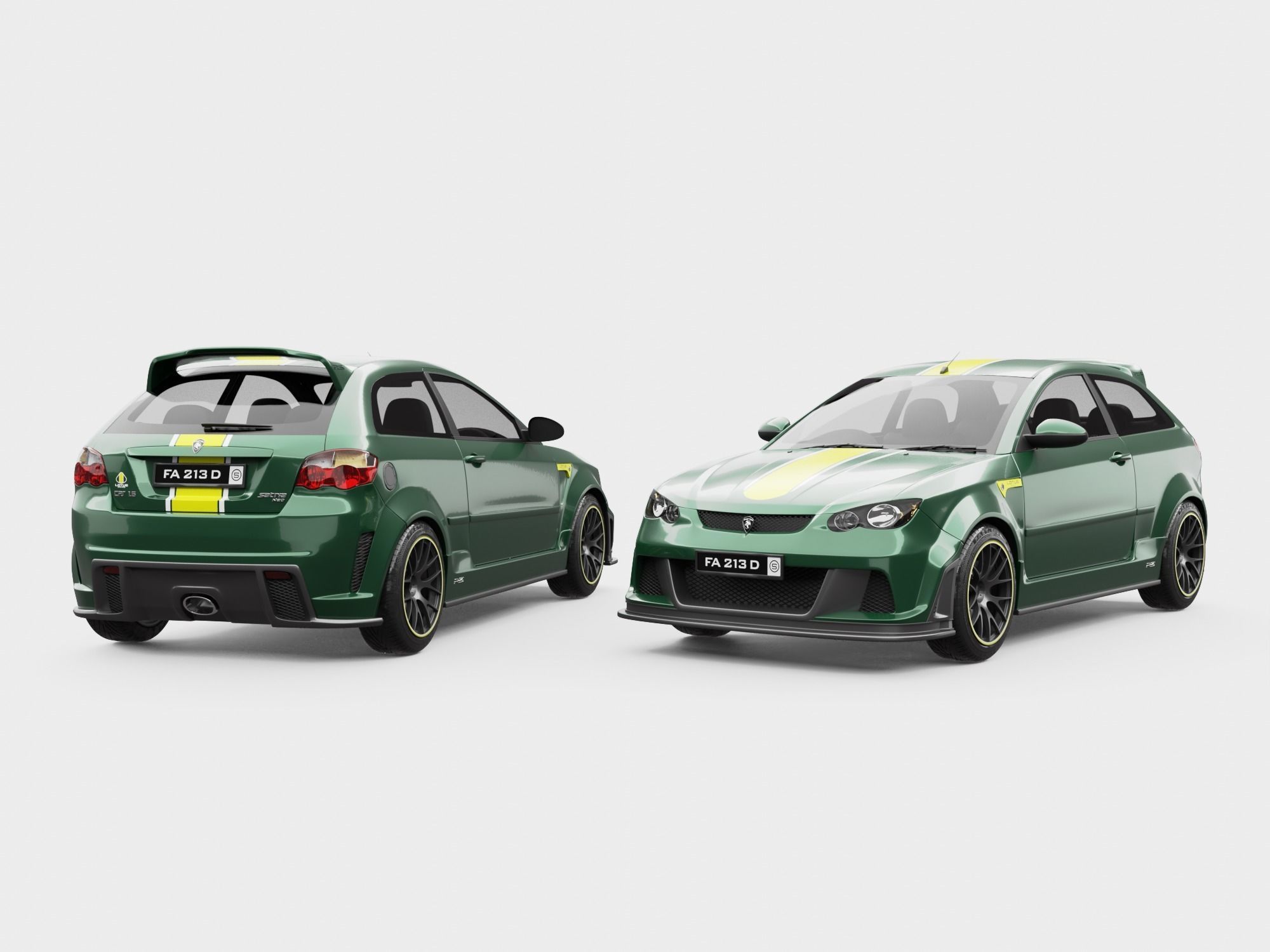 Proton Satria Neo Lotus 3D model | CGTrader
