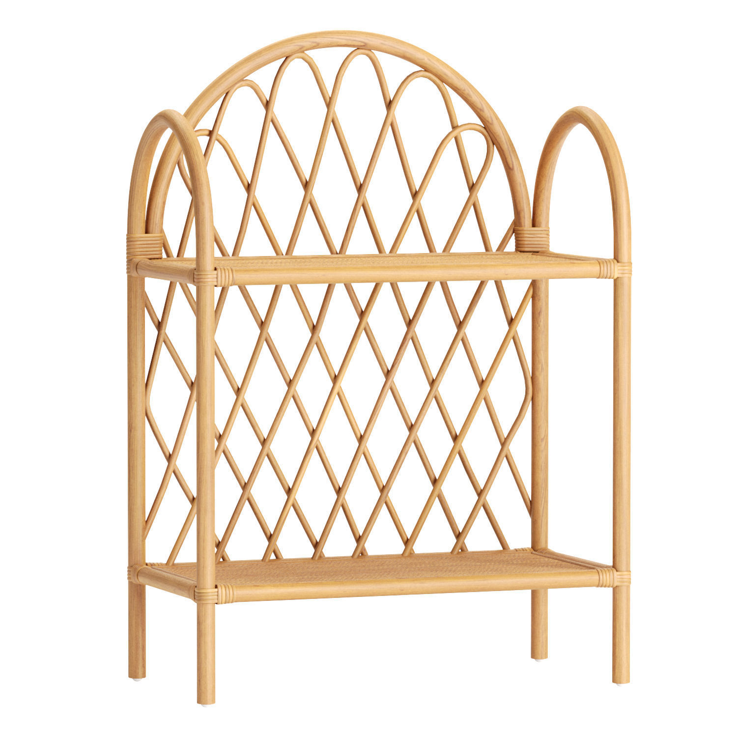Rattan display shelf 3D model | CGTrader