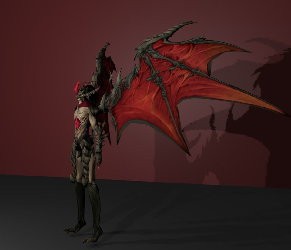 demon bone 3D model animated rigged | CGTrader