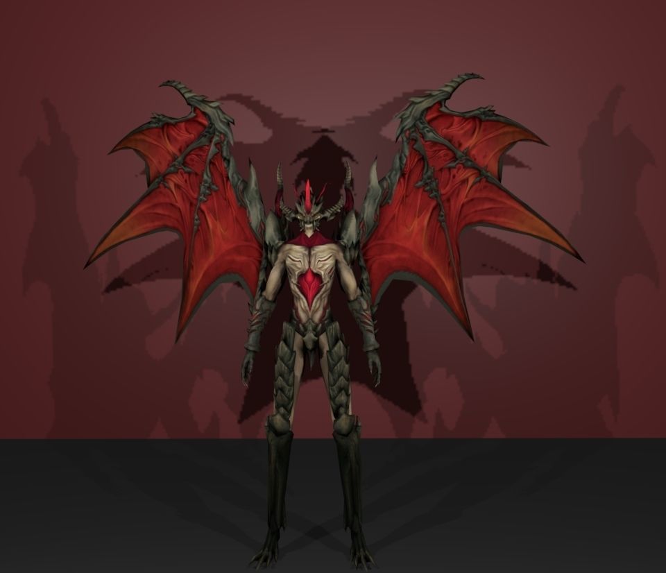 demon bone 3D model animated rigged | CGTrader