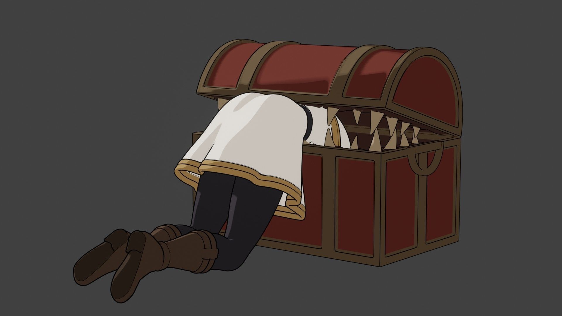 Frieren and Mimic 3D model | CGTrader