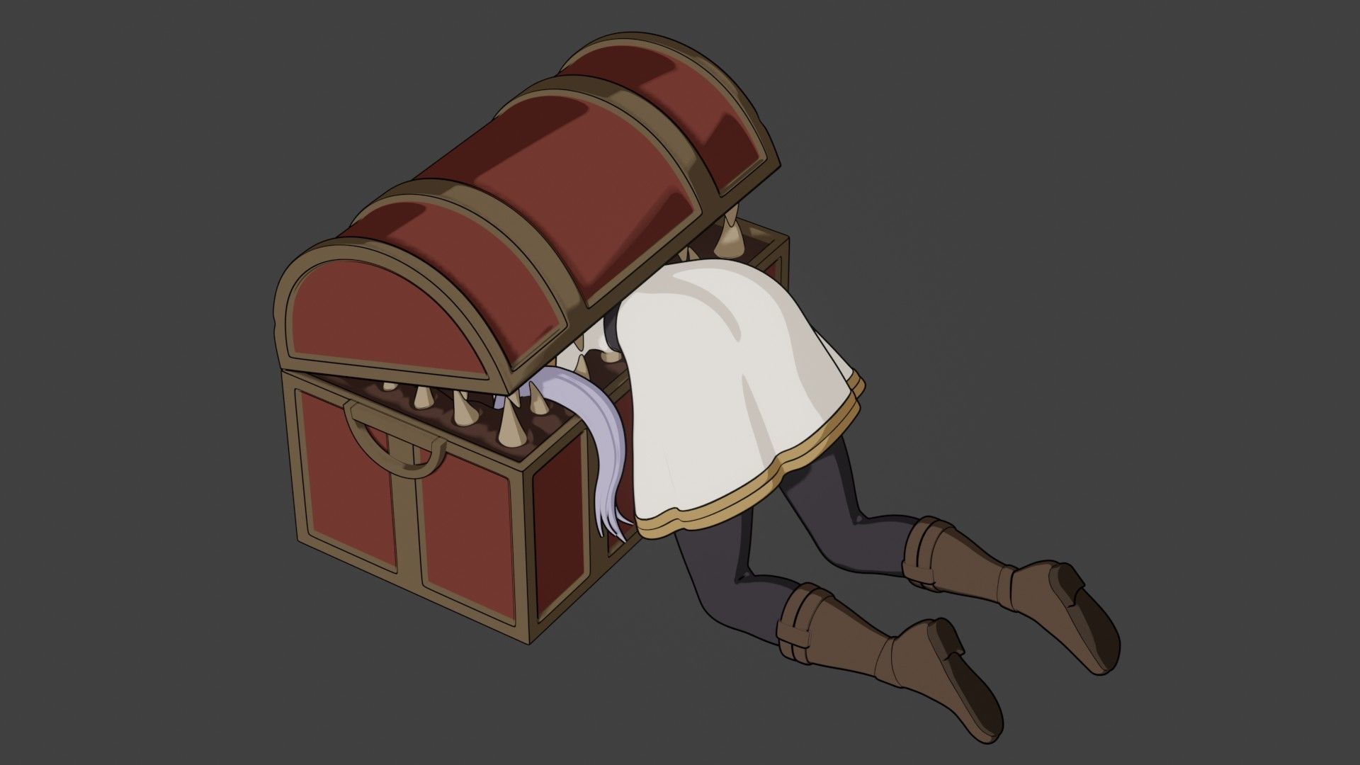 Frieren and Mimic 3D model | CGTrader