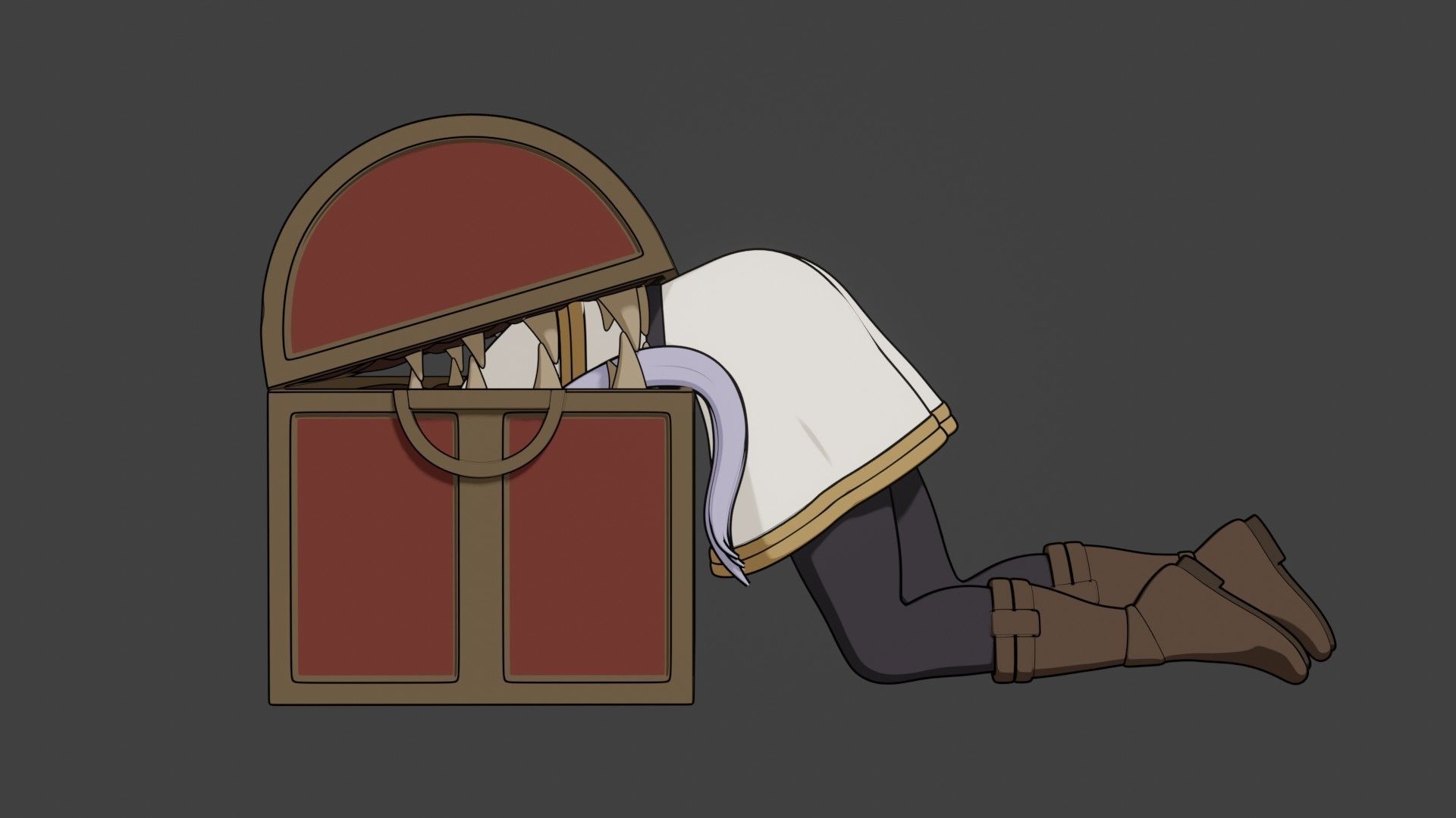 Frieren and Mimic 3D model | CGTrader