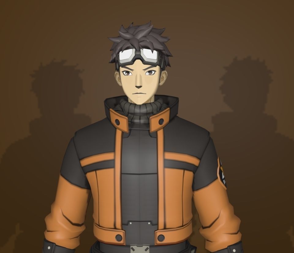 ace force long 3D model animated rigged | CGTrader