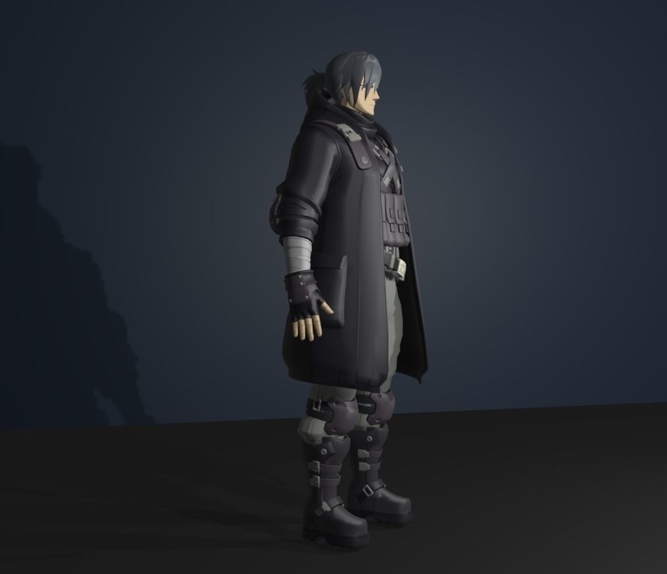 ace force ghost 3D model animated rigged | CGTrader