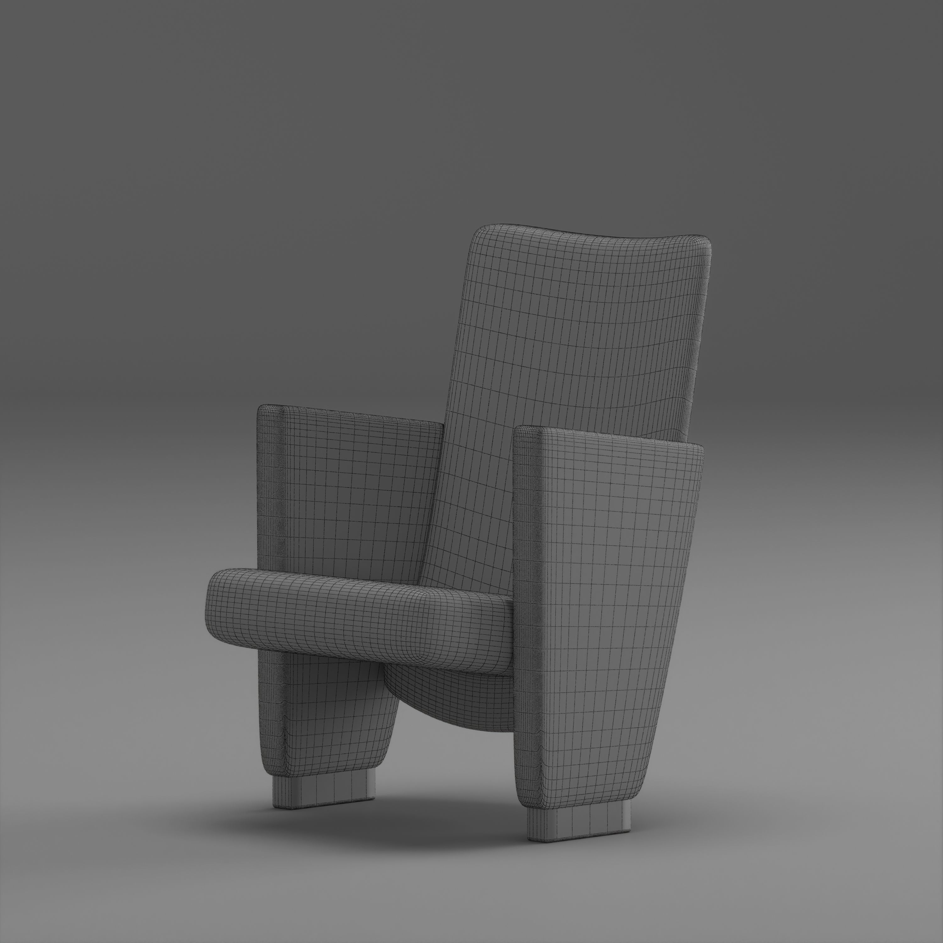 Theatre Chair 3D model 3D model | CGTrader
