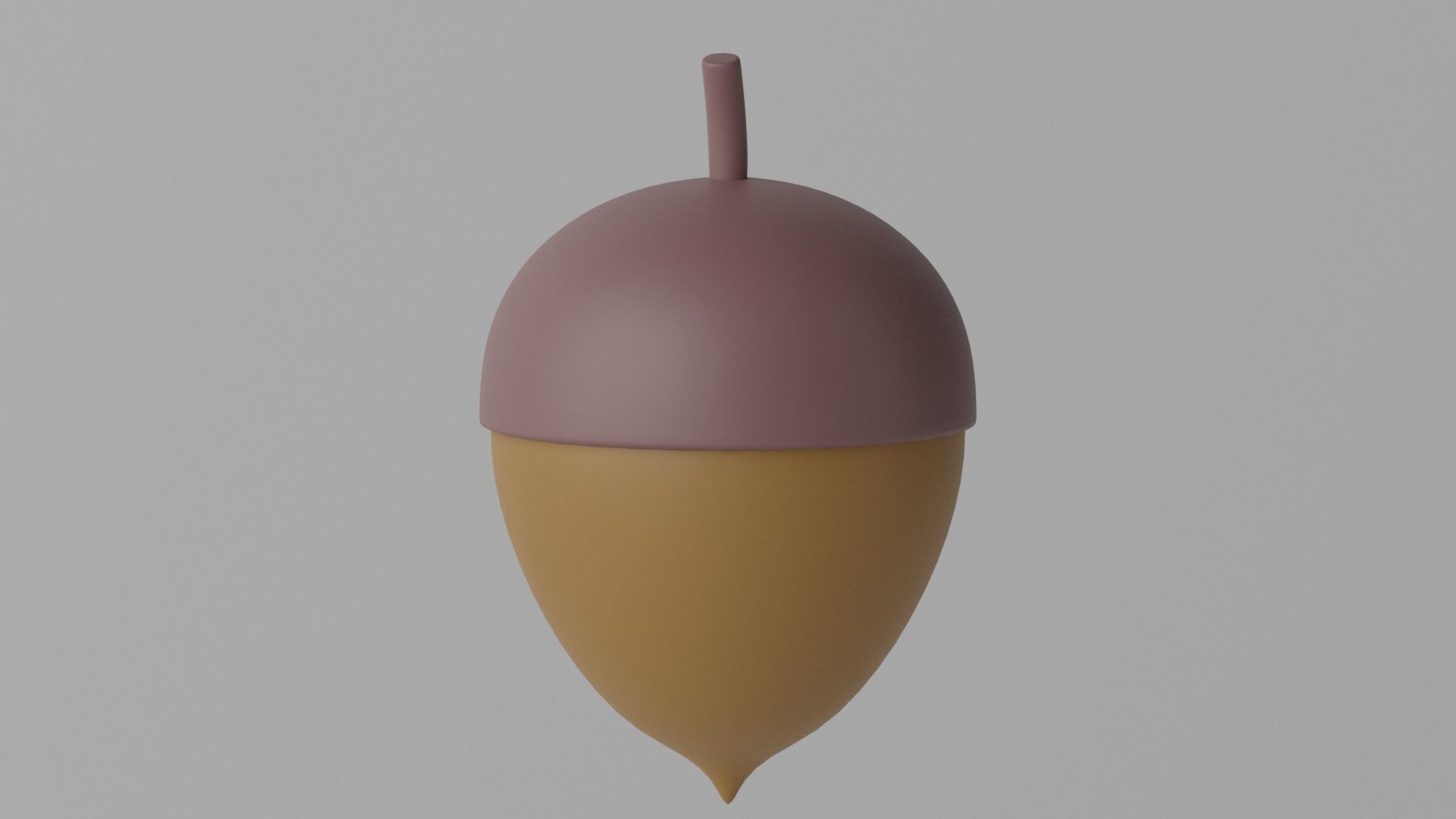 Cartoon Acorn 3D model | CGTrader