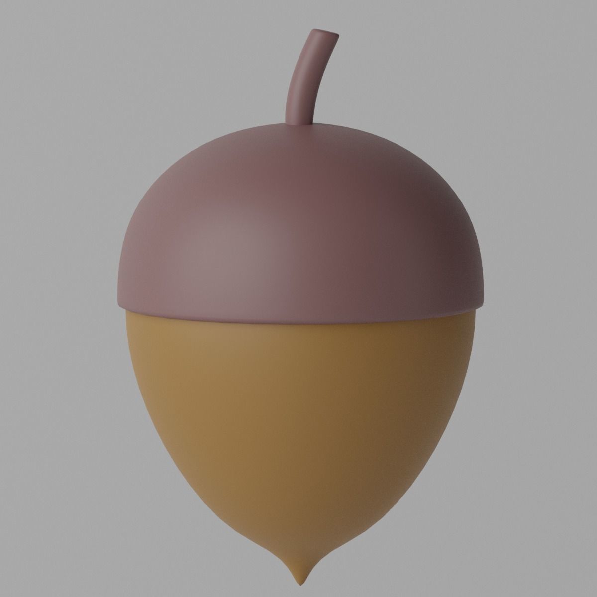 Cartoon Acorn 3D model | CGTrader