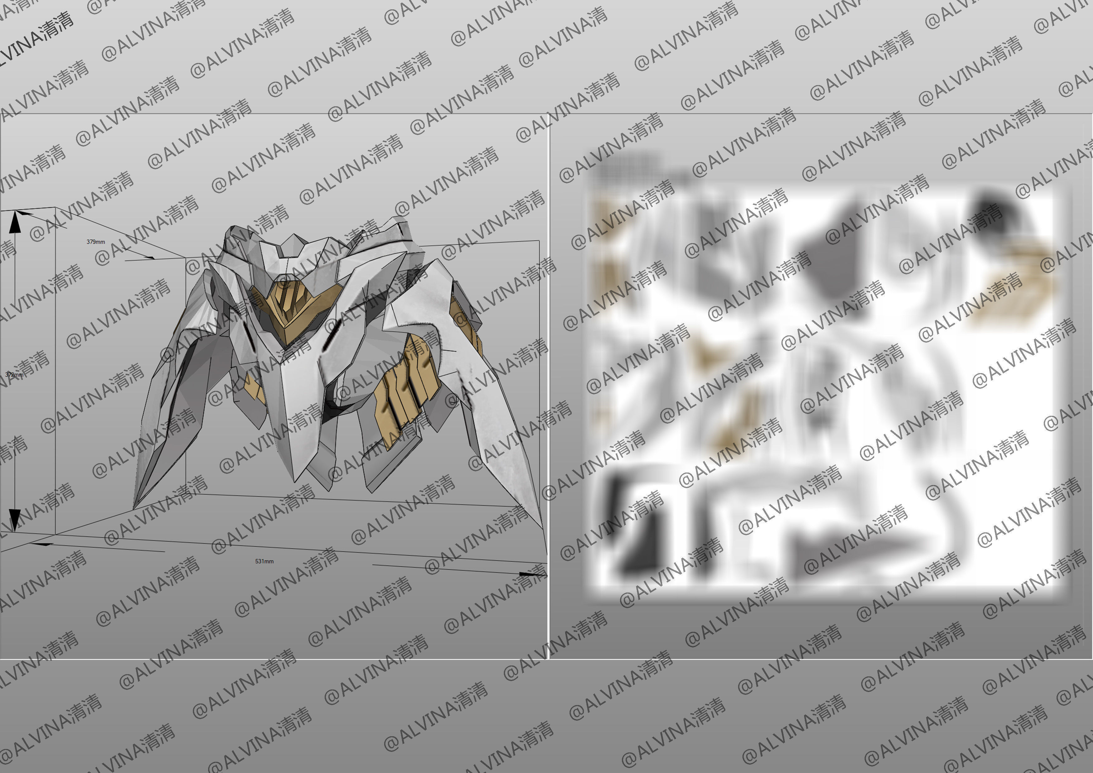 3D model Honkai star rail stellaron hunter Sam Armor DIY Cosplay ...