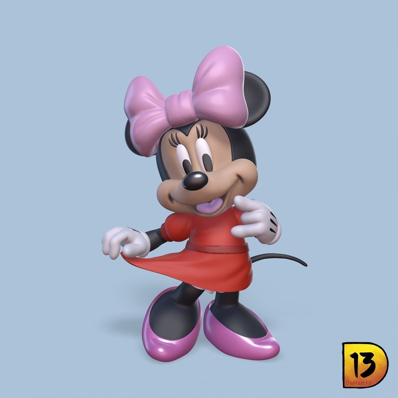 MiniPrint 008 Mini Mouse 3D model 3D printable | CGTrader