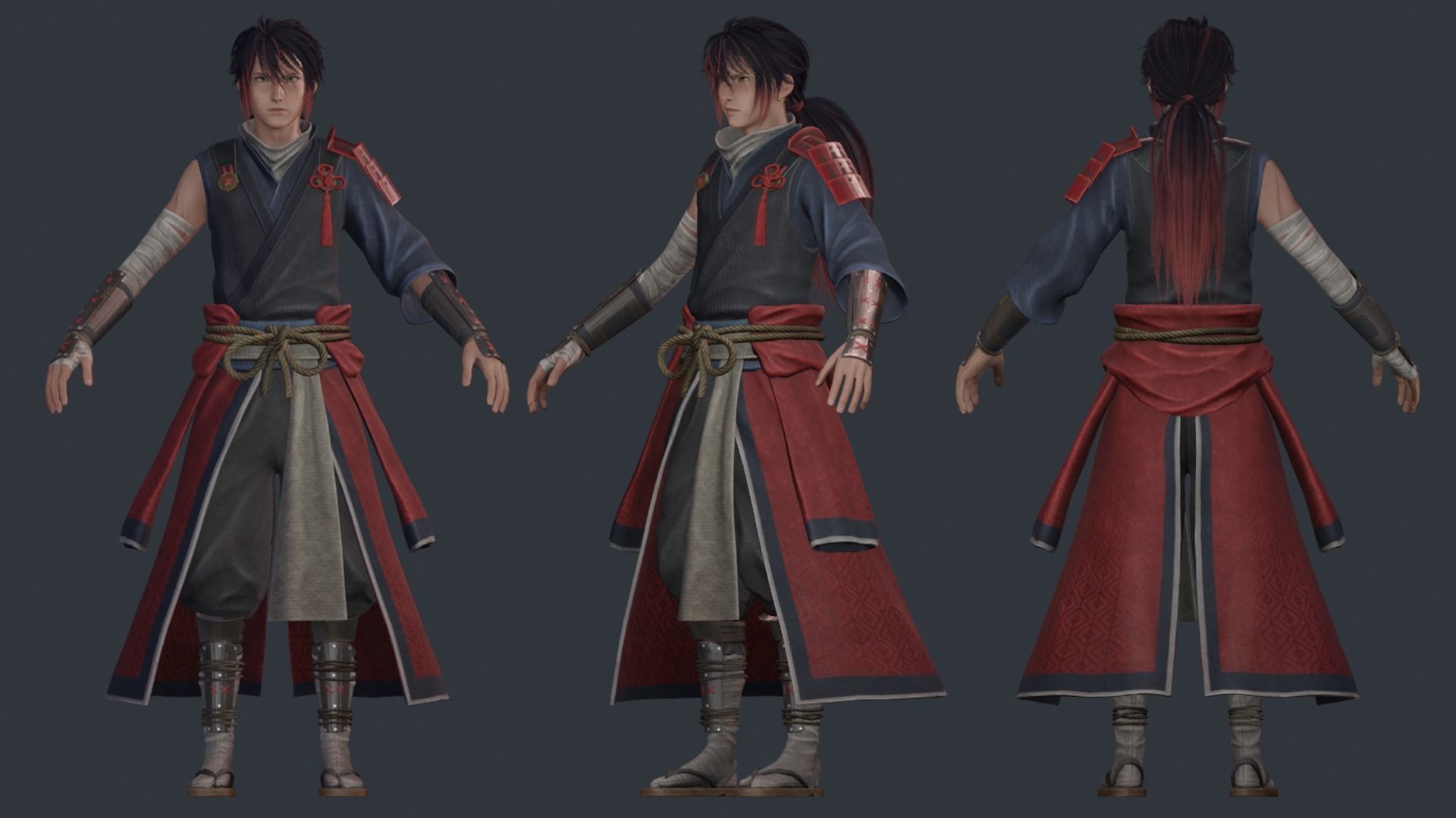 3D model Fantasy Samurai VR / AR / low-poly | CGTrader