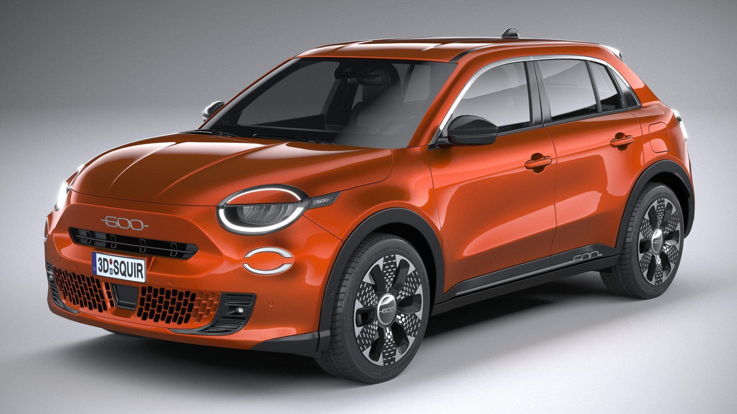 Fiat 600e 2024 3D model | CGTrader