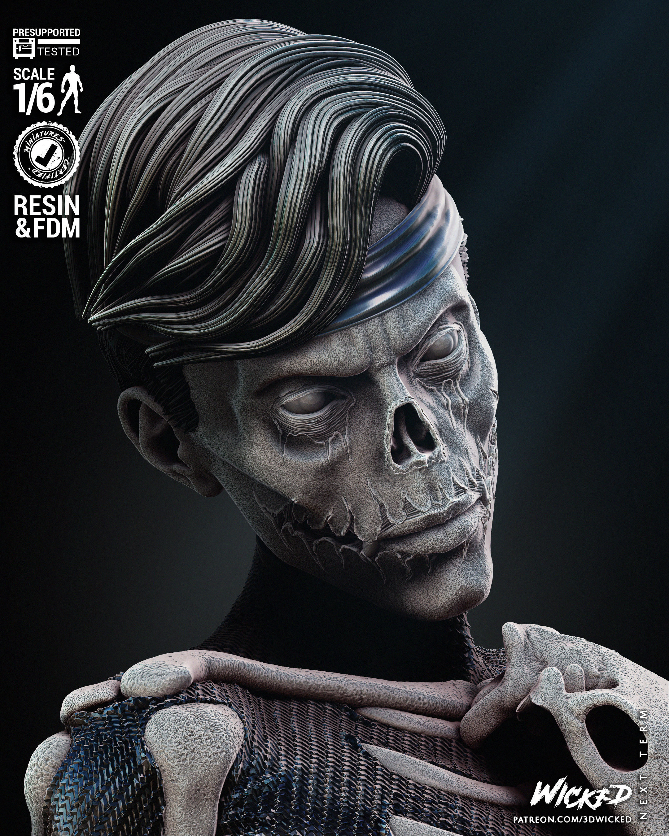 Wicked Marvel Famine Sculpture Tested for 3D printing 3D model 3D ...