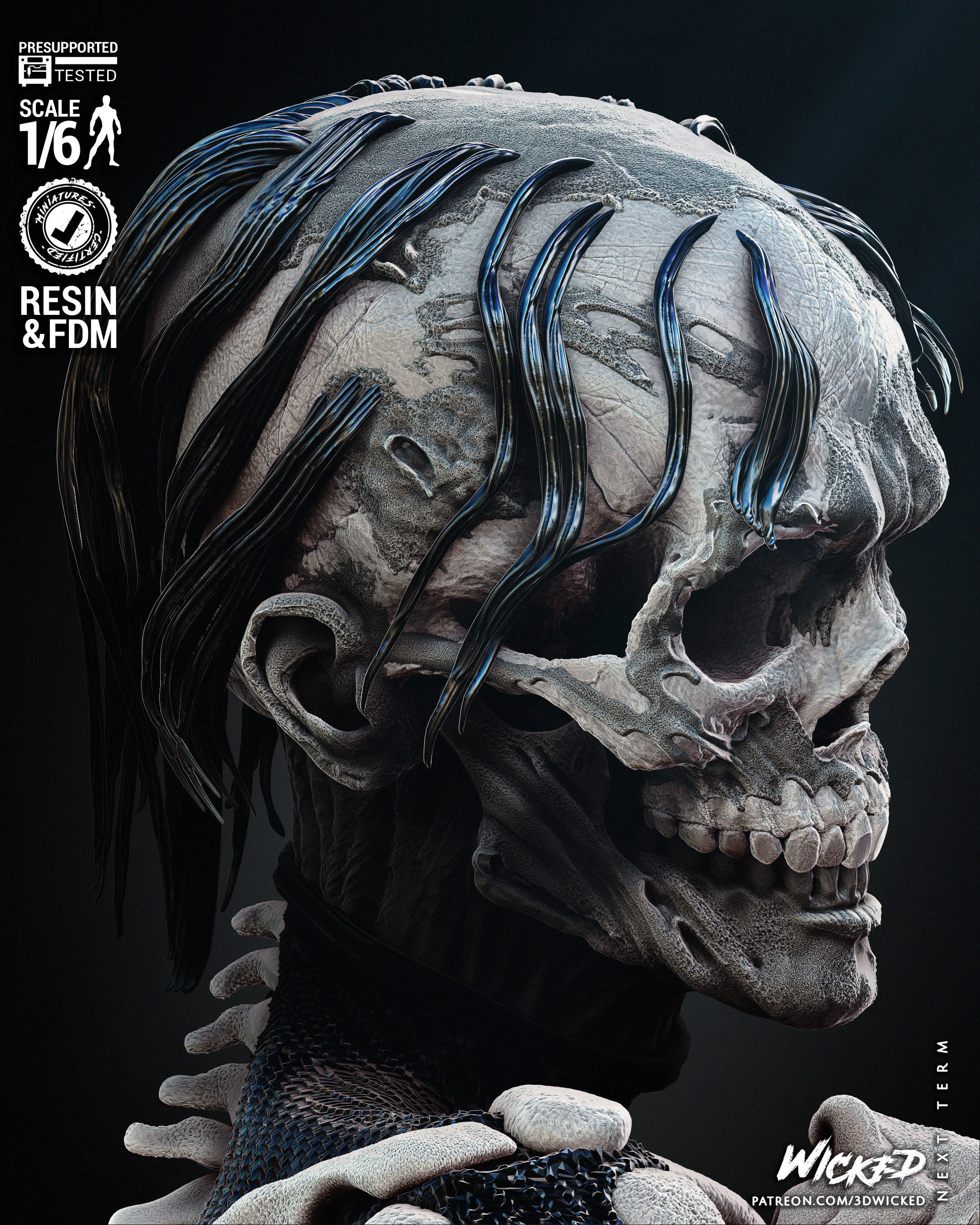 Wicked Marvel Famine Sculpture Tested for 3D printing 3D model 3D ...