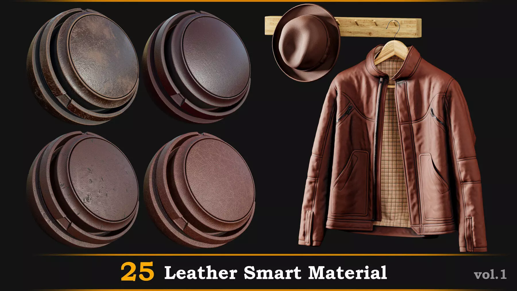 25 Leather Smart Material Vol-01 Texture | CGTrader