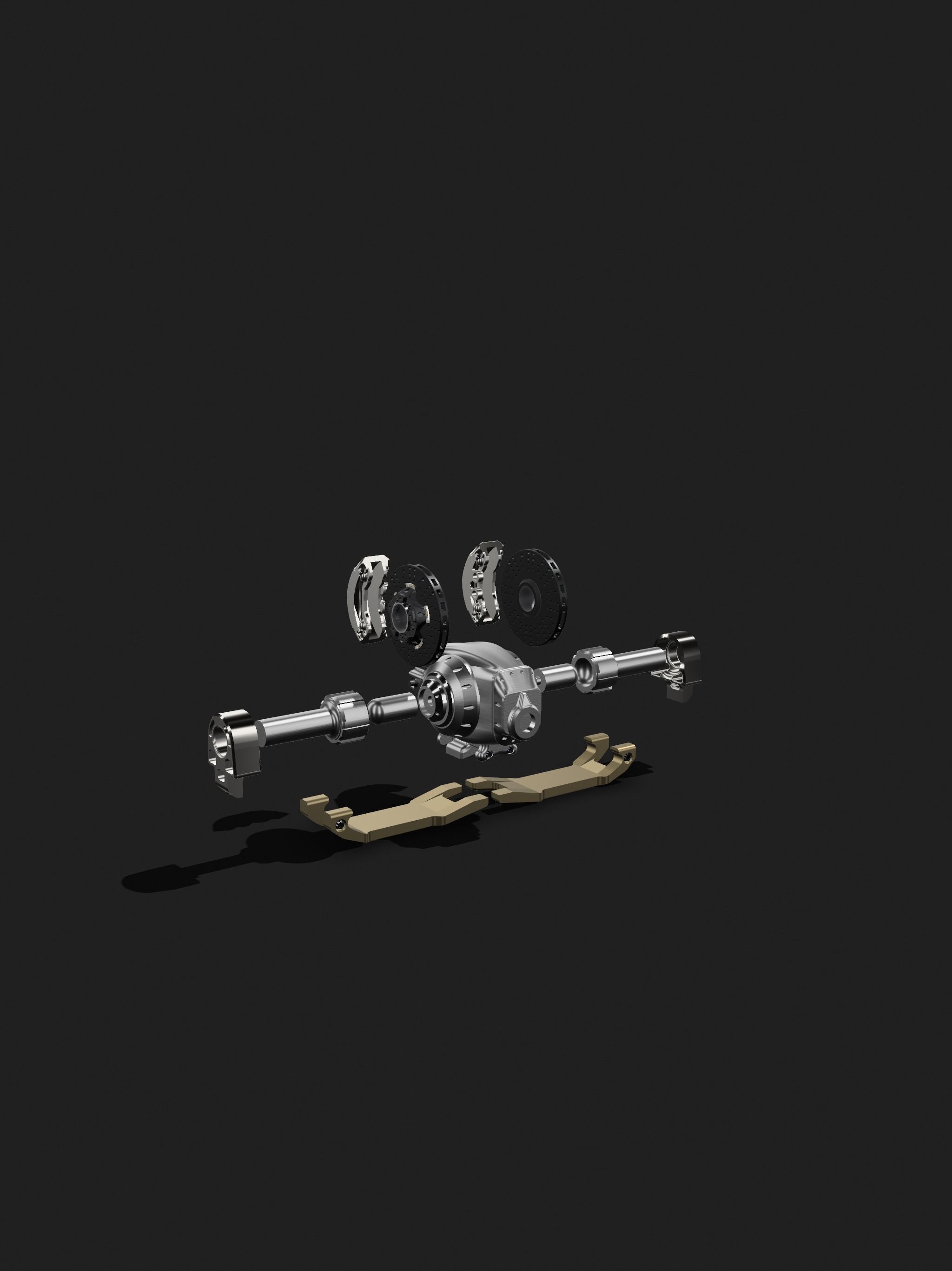 Billet IRS Jag Rear End with Quick Change centre 3D model 3D printable ...