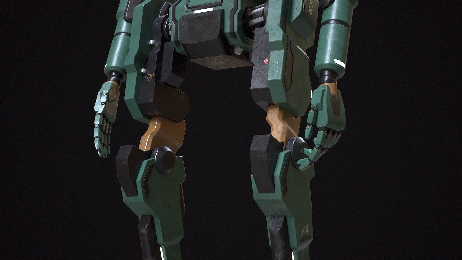 Robot free VR / AR / low-poly 3D model animated rigged | CGTrader