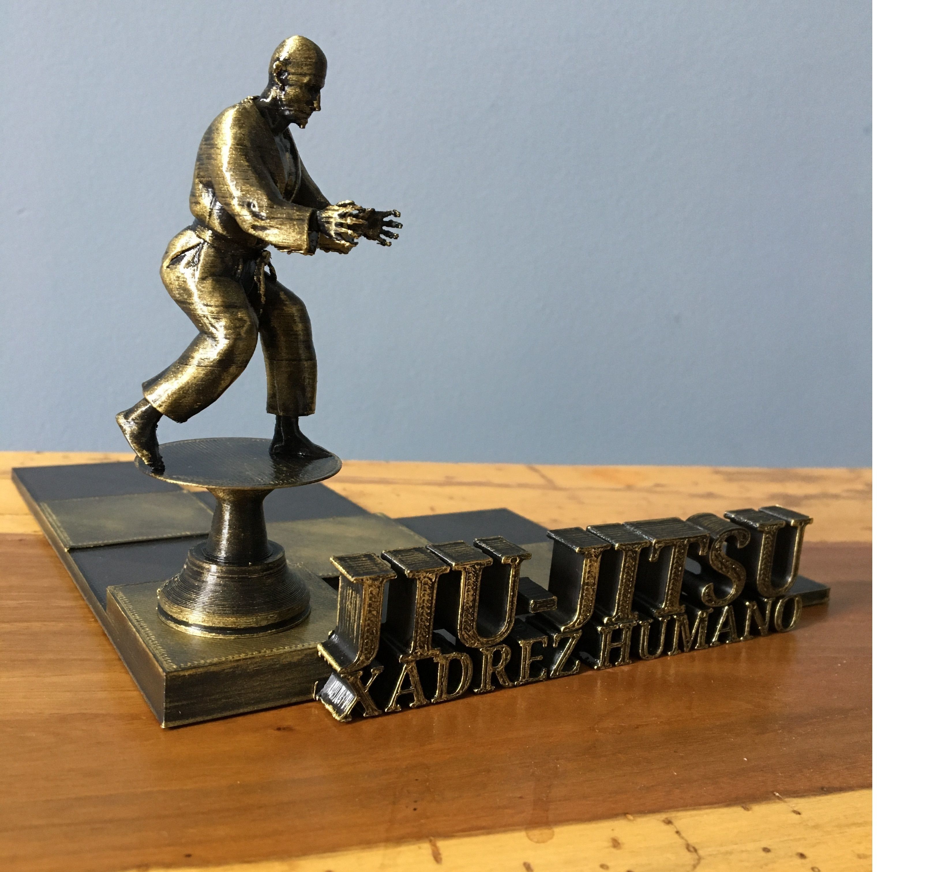 Jiu Jitsu Human Chess Statue 3D model 3D printable | CGTrader