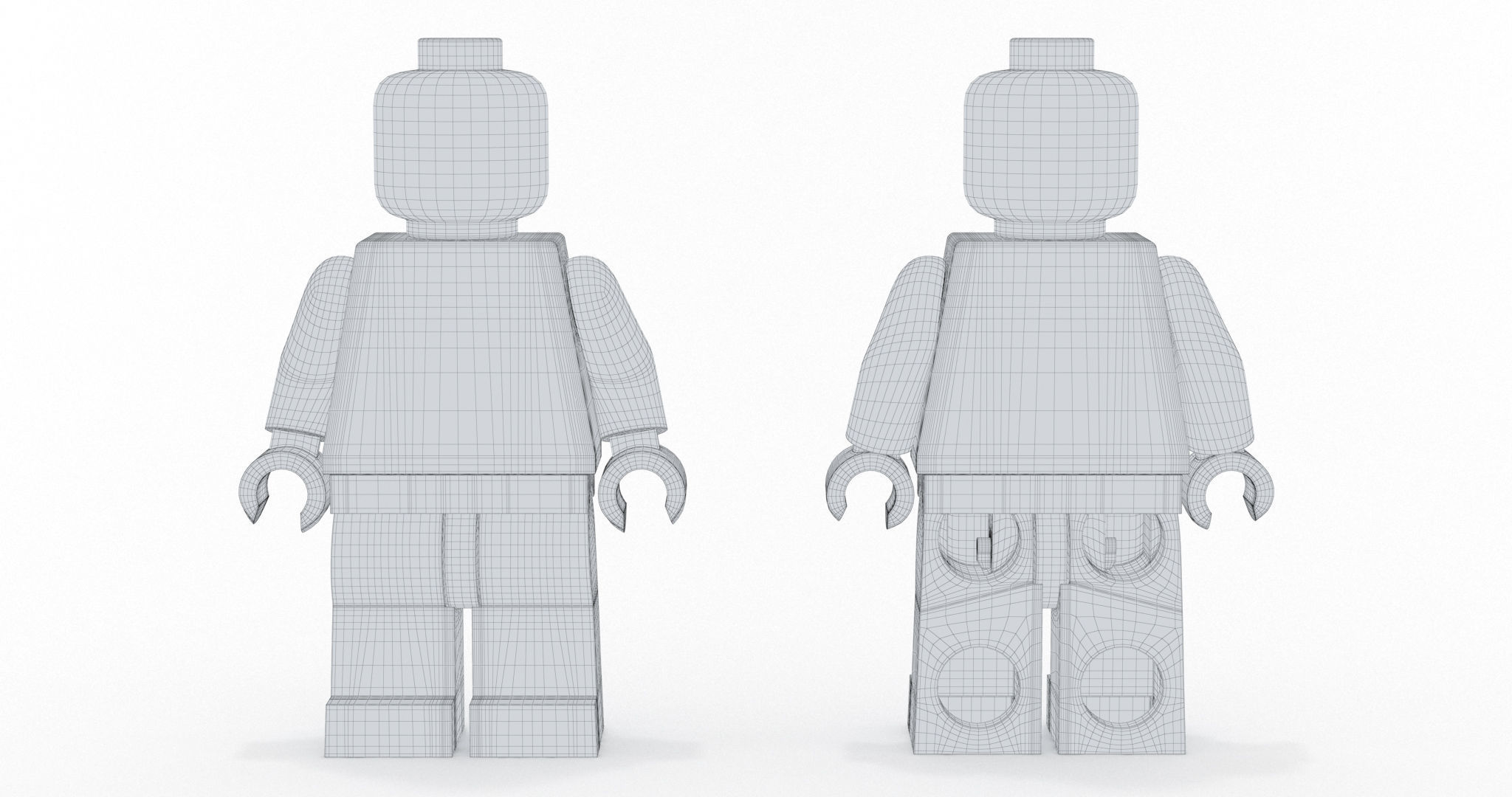 Lego Minifigure Pack Police 3D model rigged | CGTrader