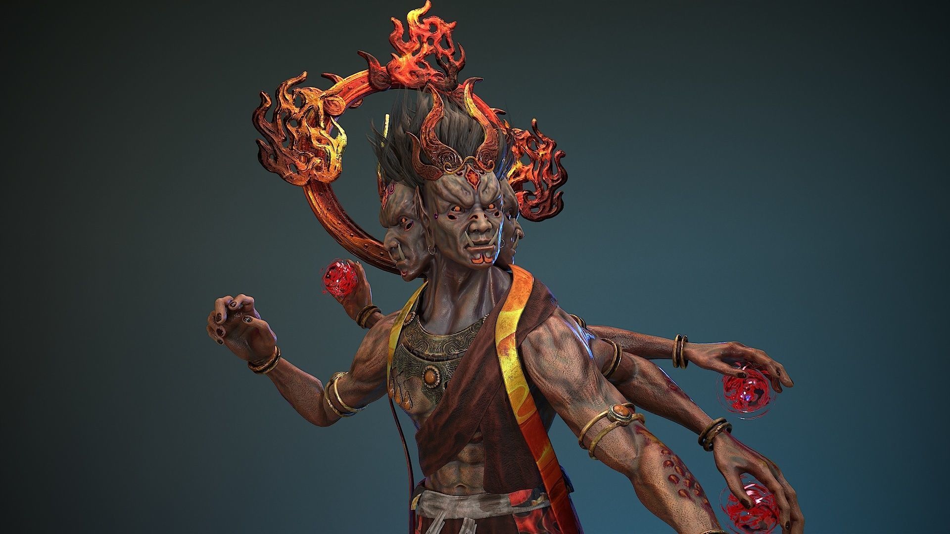 3D model Demon God 4 VR / AR / low-poly | CGTrader