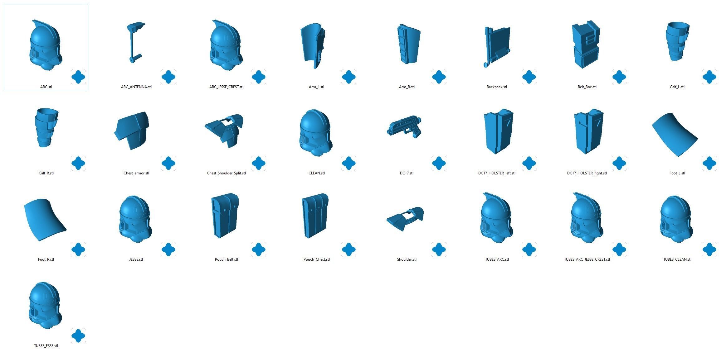 Star Wars Jesse Clone Trooper Arc Trooper Kit 2in1 One12 scale 3D model ...
